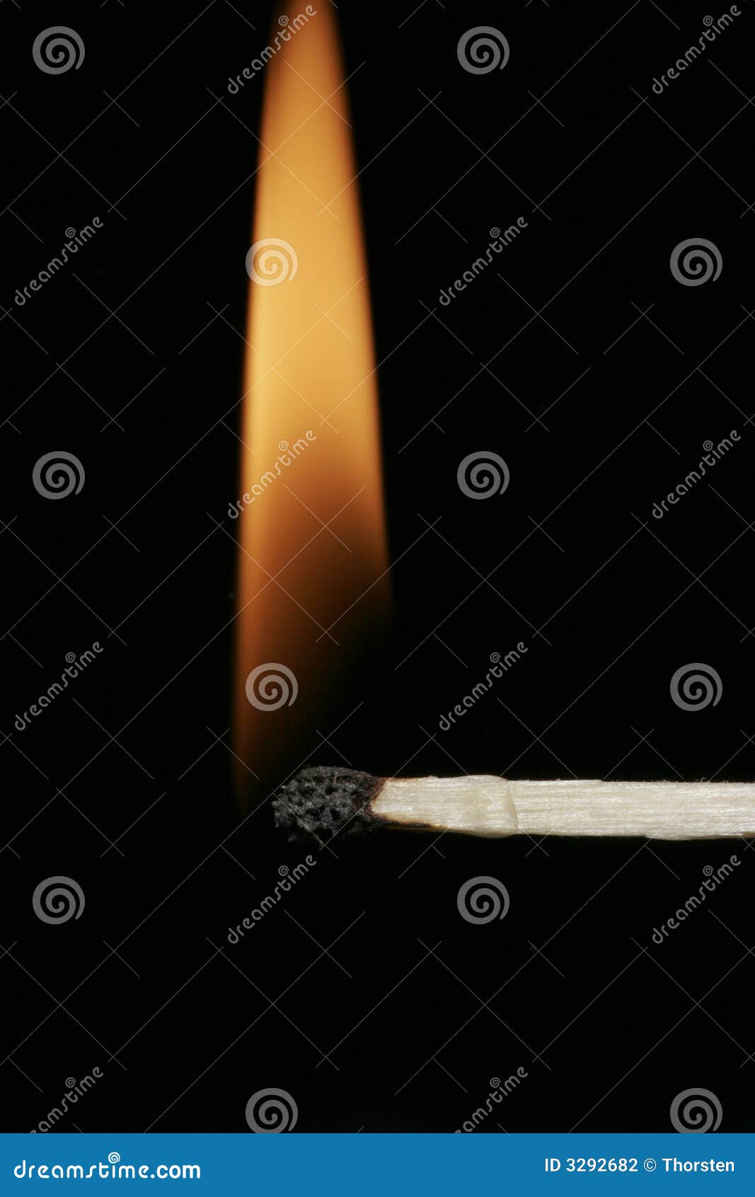 Matchstick Flame stock photo. Image of burning, burn, camfire - 3292682