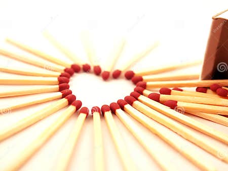 Matchstick heart-shape stock image. Image of shot, shape - 9856179