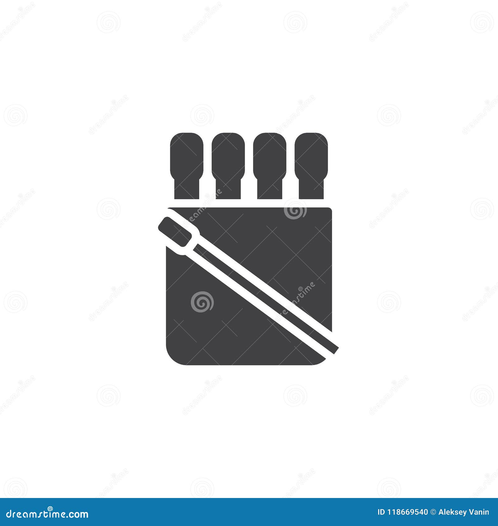Matchstick and Matchbox Vector Icon Stock Vector - Illustration of sign ...