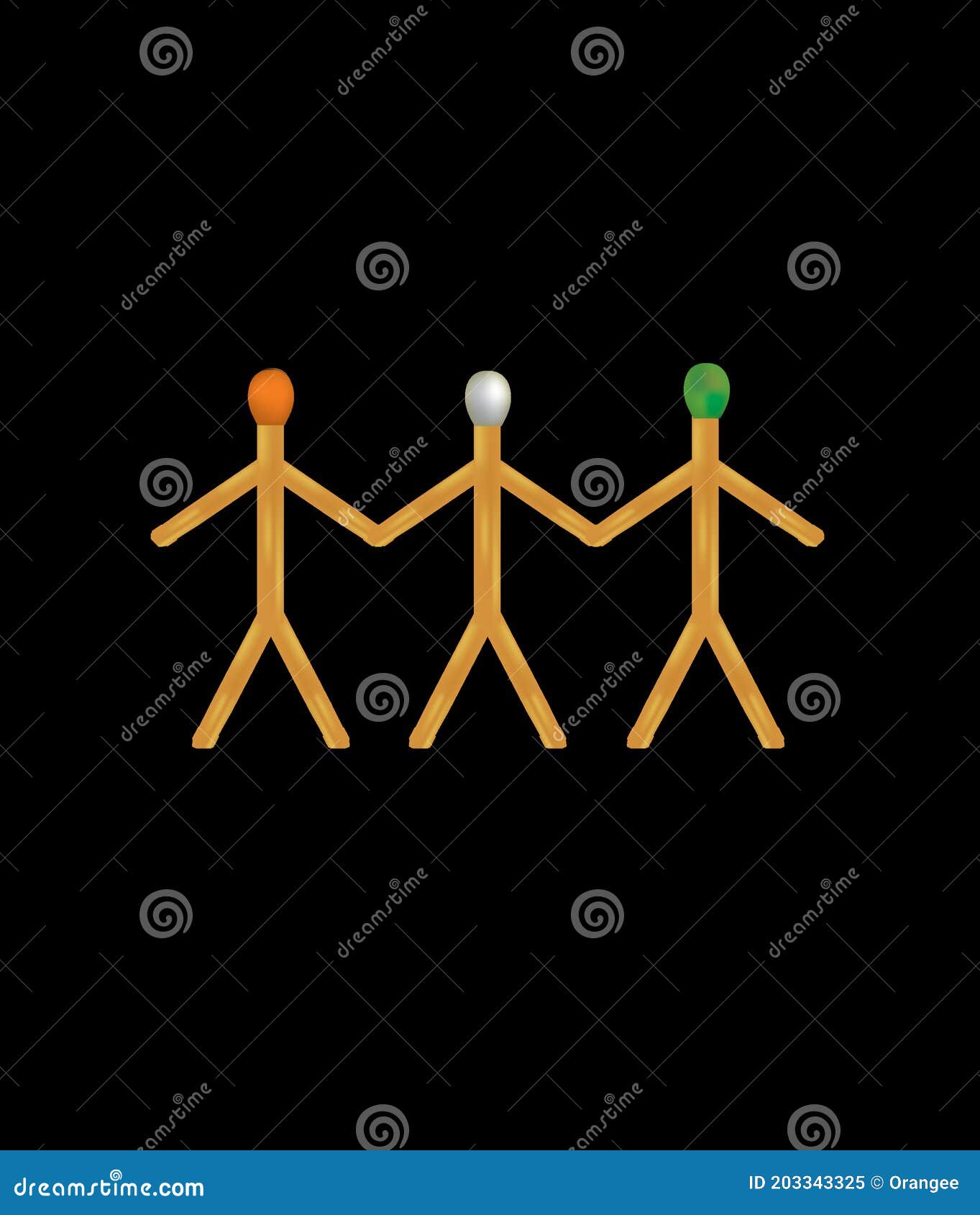 Matchstick People Cartoon Vector | CartoonDealer.com #203343325