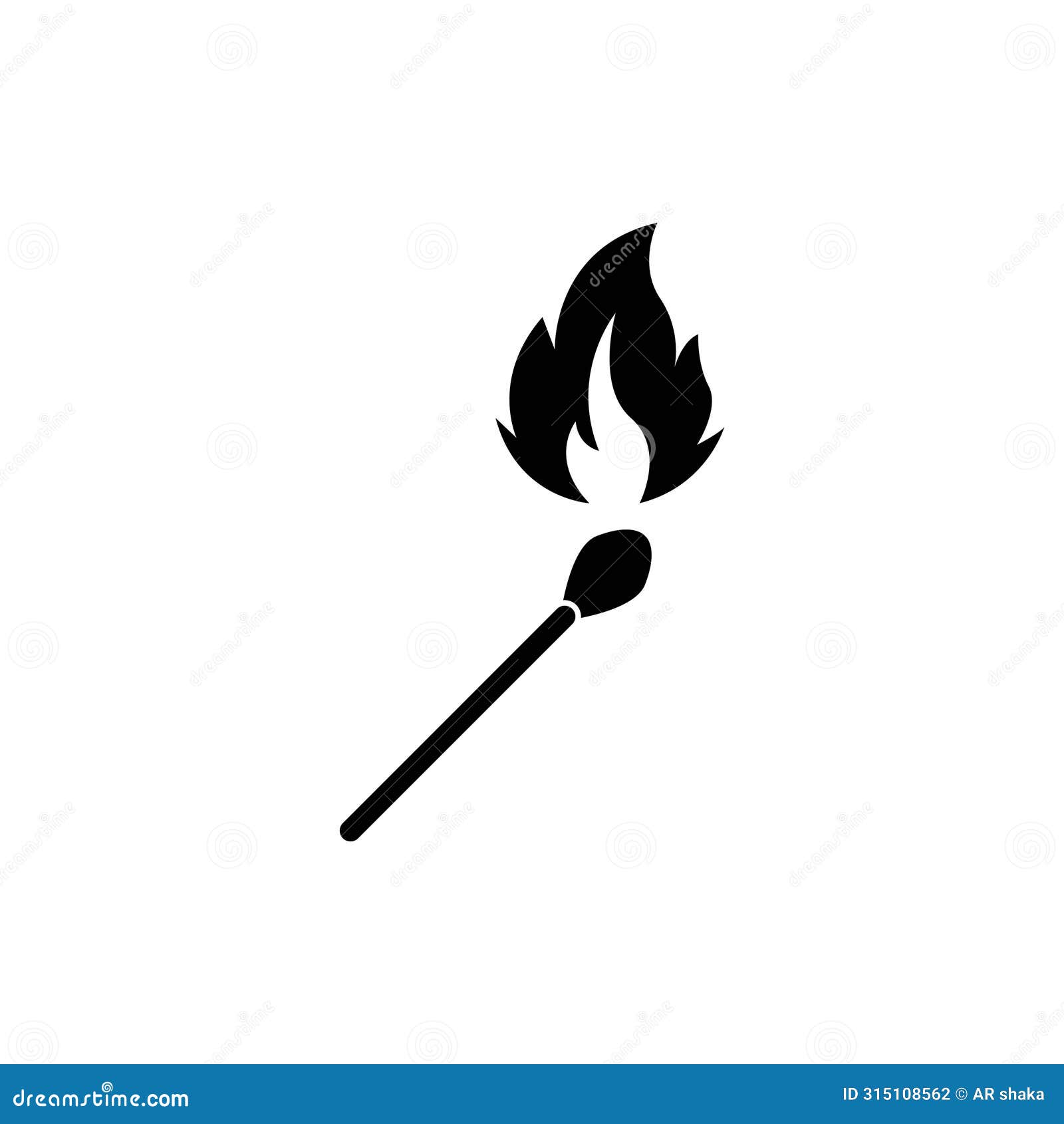 Matchstick Symbol,icon Vector Illustration Design Template Stock Vector ...
