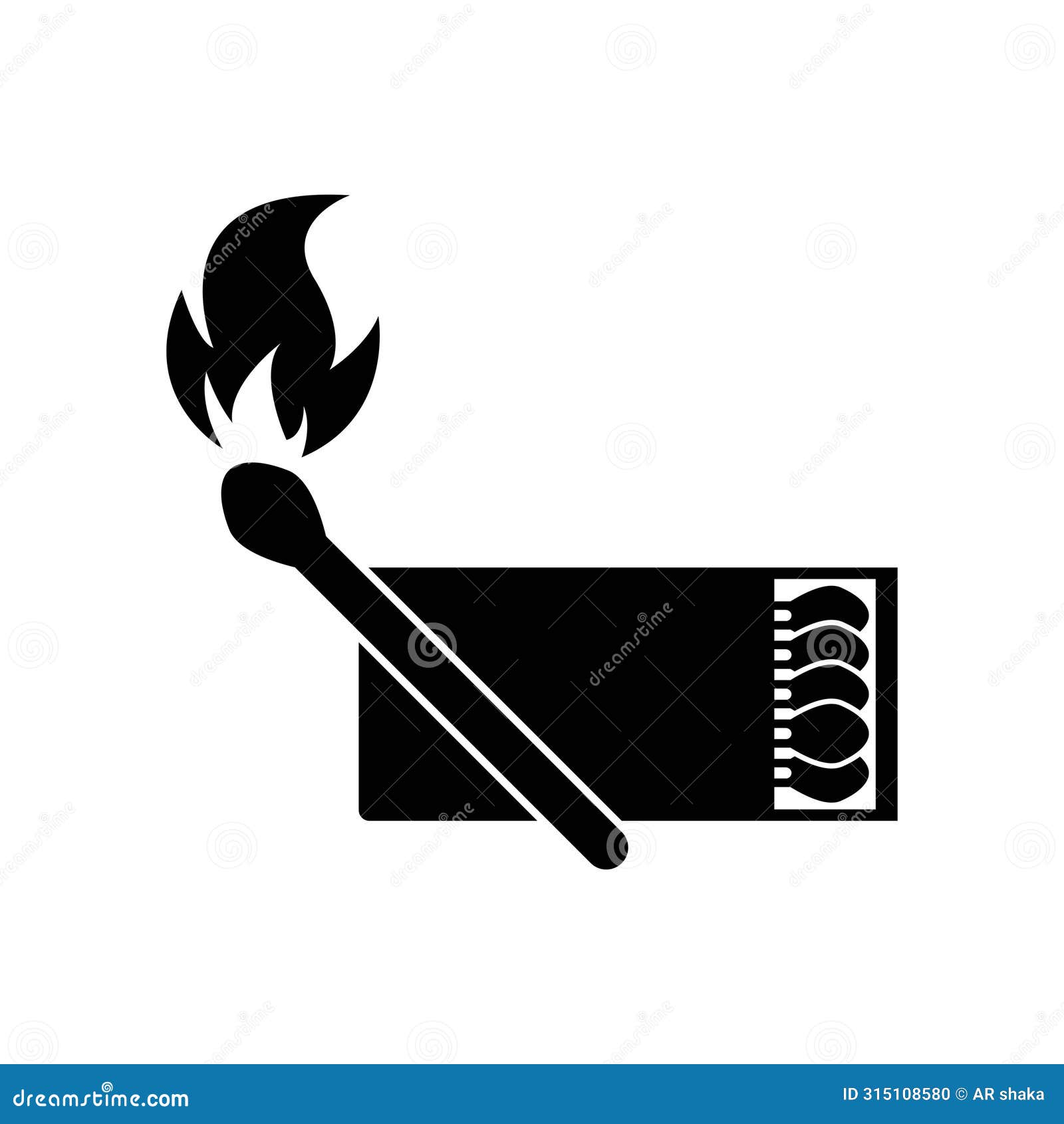 Matchstick Symbol,icon Vector Illustration Design Template Stock Vector ...