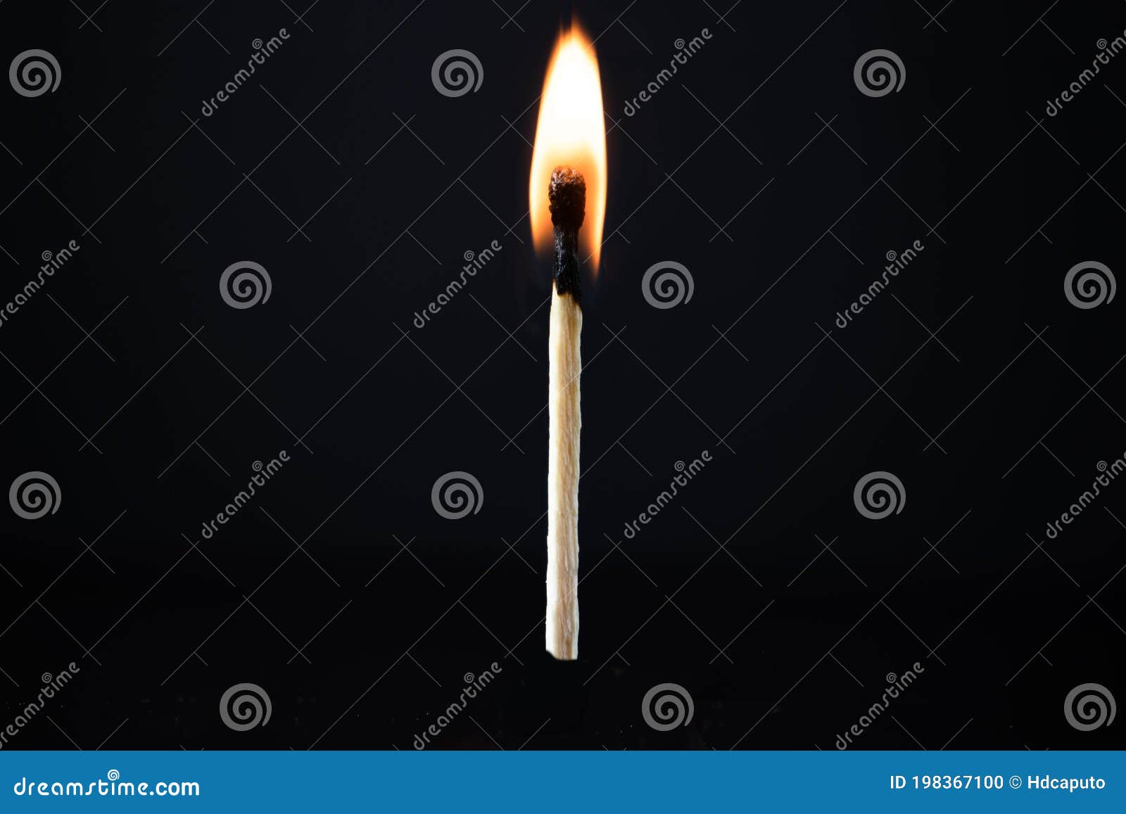Matchsticks Has Ignited, Showing Fired Light Up in Isolated Stock Photo ...