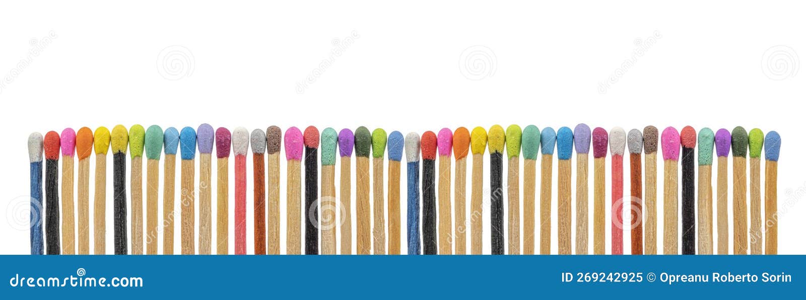 Matchsticks various colors stock image. Image of equipment - 269242925