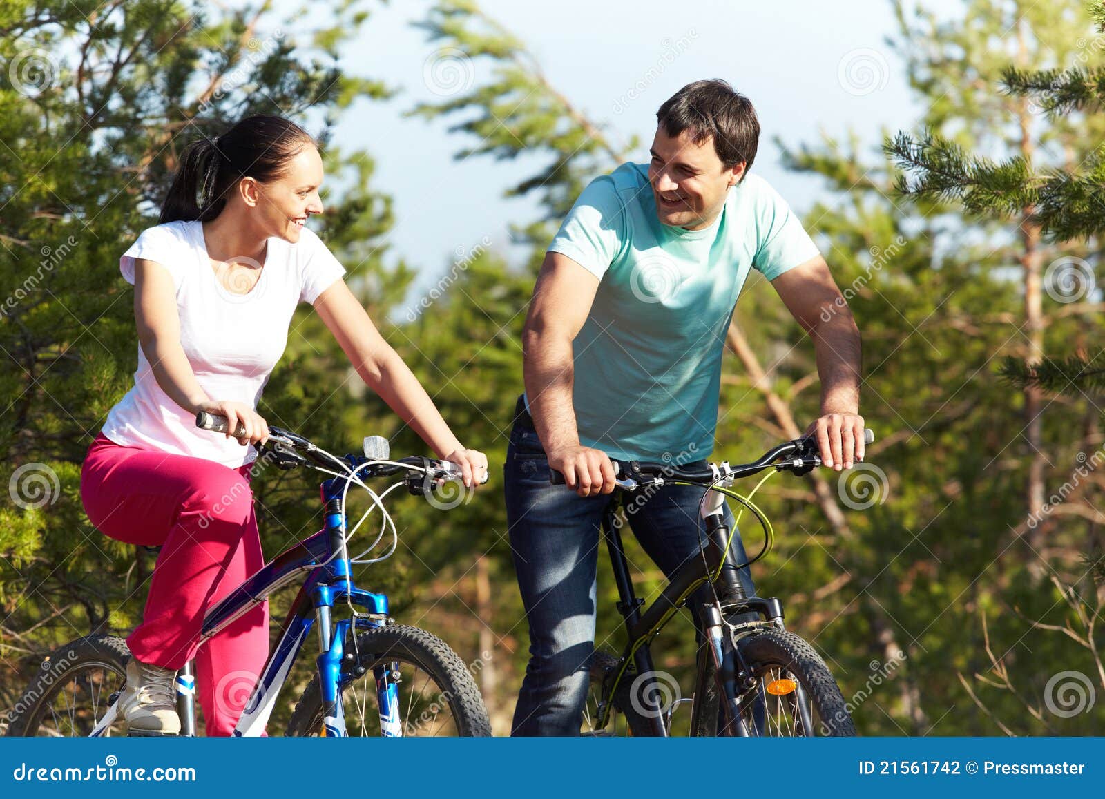 Mate on bikes stock photo. Image of handsome, male, natural - 21561742