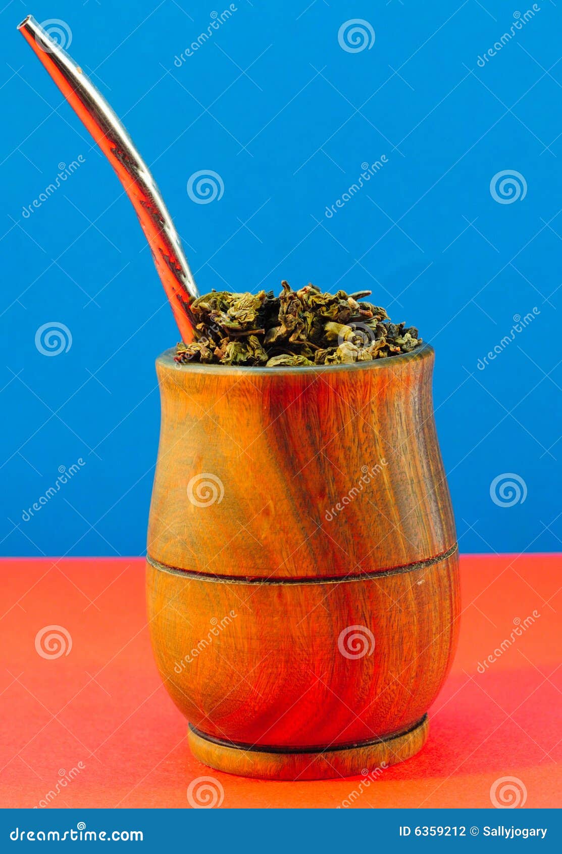 Mate Cup stock photo. Image of food, glass, chrome, herb - 6359212
