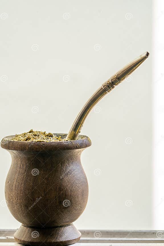 Mate Drink Isolated on a White Background Stock Image - Image of mate ...