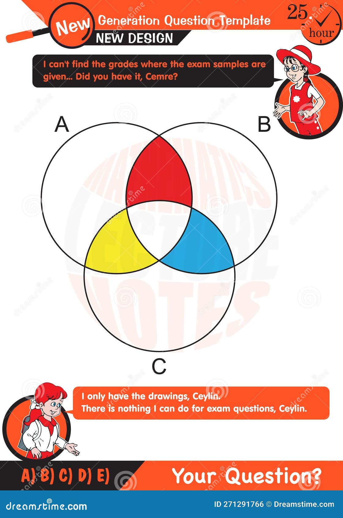 Venn Diagrams. Circle Intersection For Infographic. 2, 3 And Four Graph ...