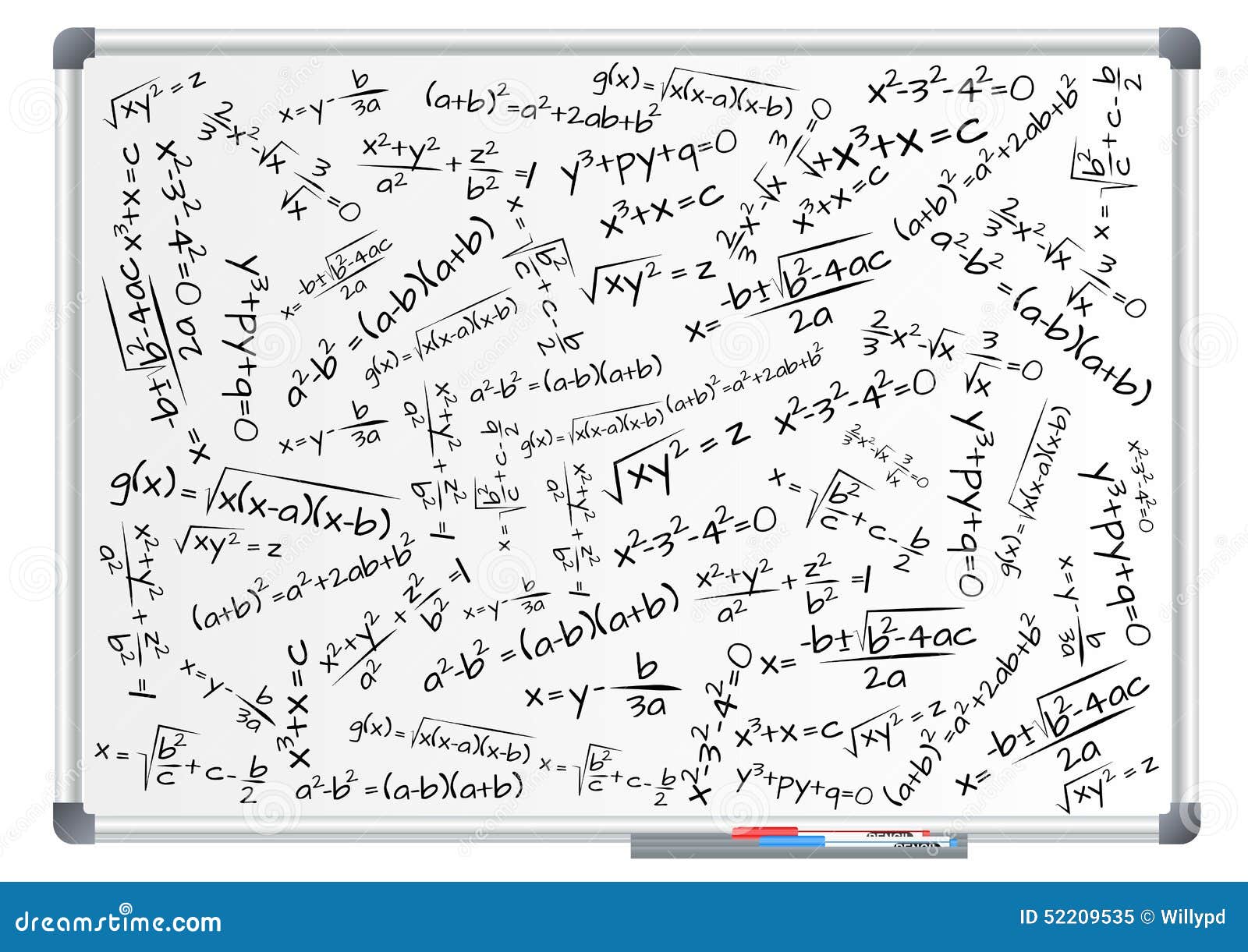 Matemáticas de la fórmula ilustración del vector. Ilustración de piense ...