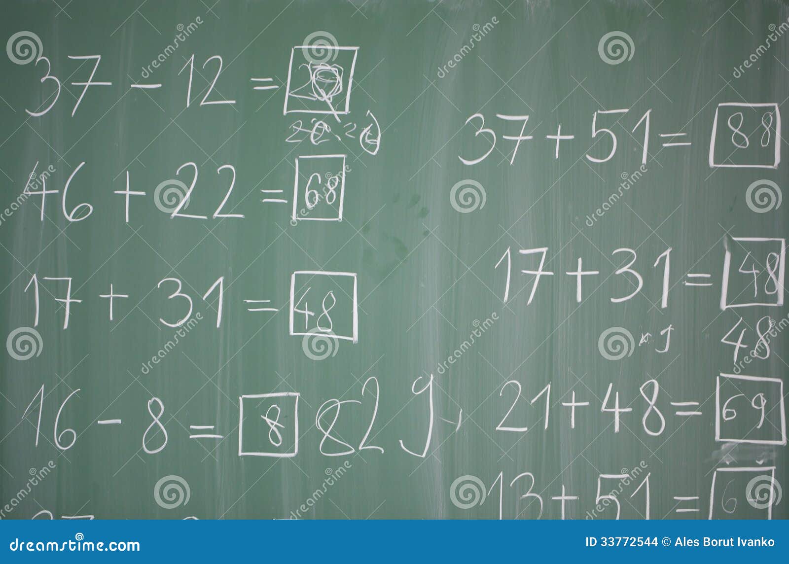 Matematics in Primary School Stock Photo - Image of matematics, math ...