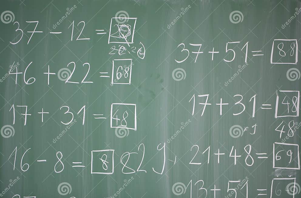 Matematics in Primary School Stock Photo - Image of matematics, math ...