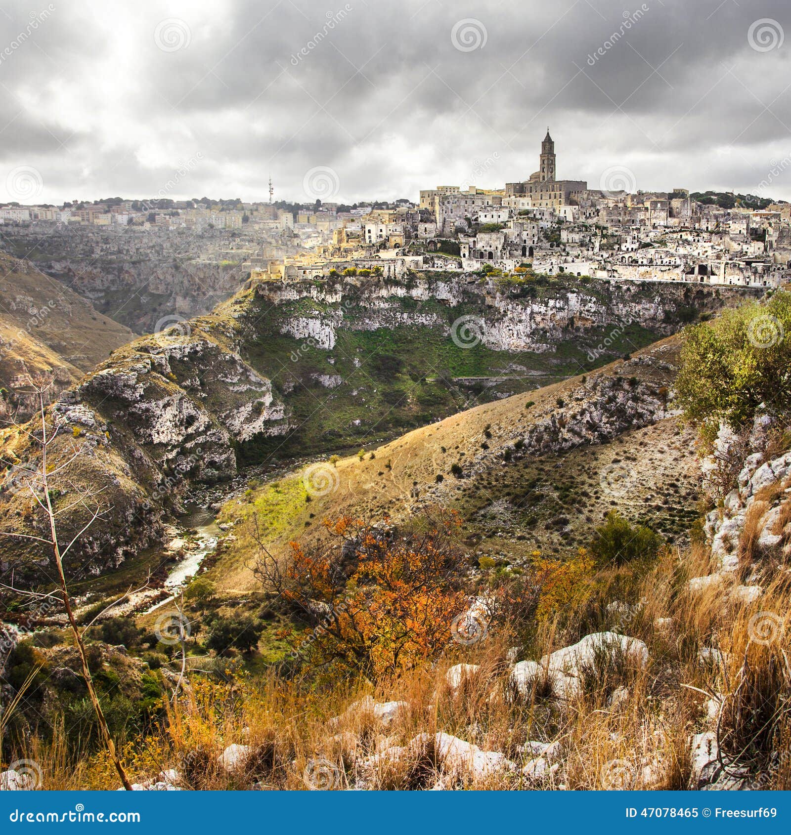 Matera - Ancient Cave City in Basilicata Stock Image - Image of ...