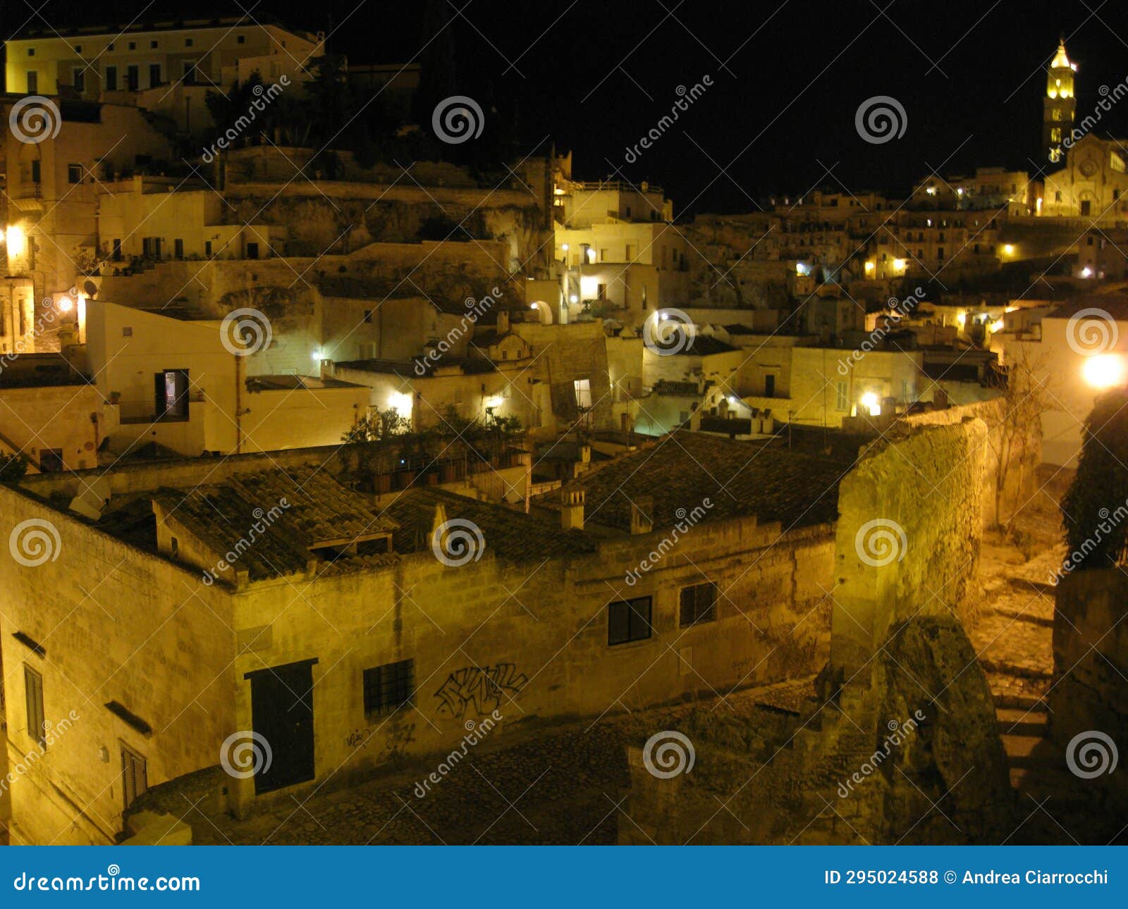 Matera the City Built in the Rocks Stock Photo - Image of slope ...