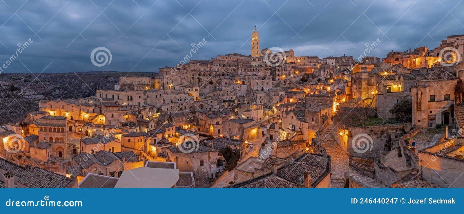 Bari - the Promenade at Dusk. Stock Image - Image of historic, cleft ...