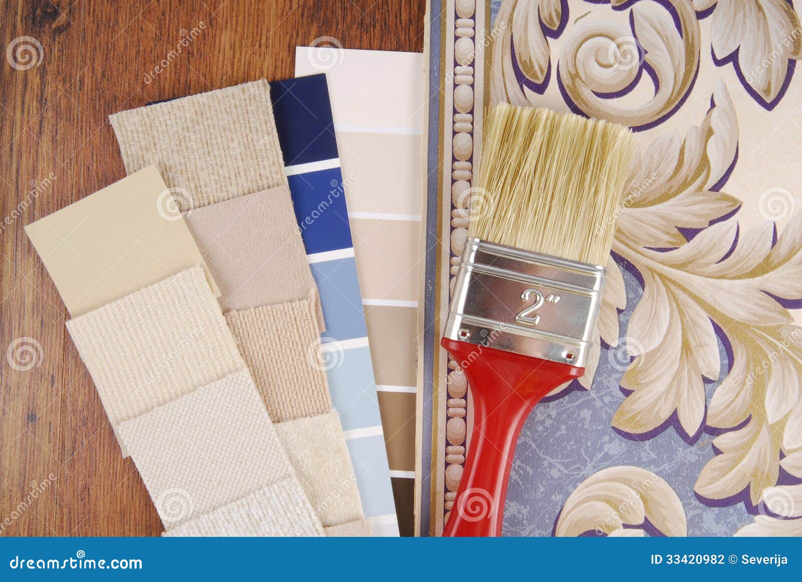 Material Color Choice for Interior Stock Photo - Image of palette, plan ...