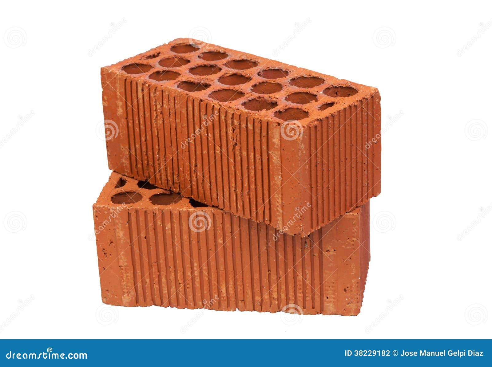 Material De Construcción Un Ladrillo Foto de archivo - Imagen de blanco ...