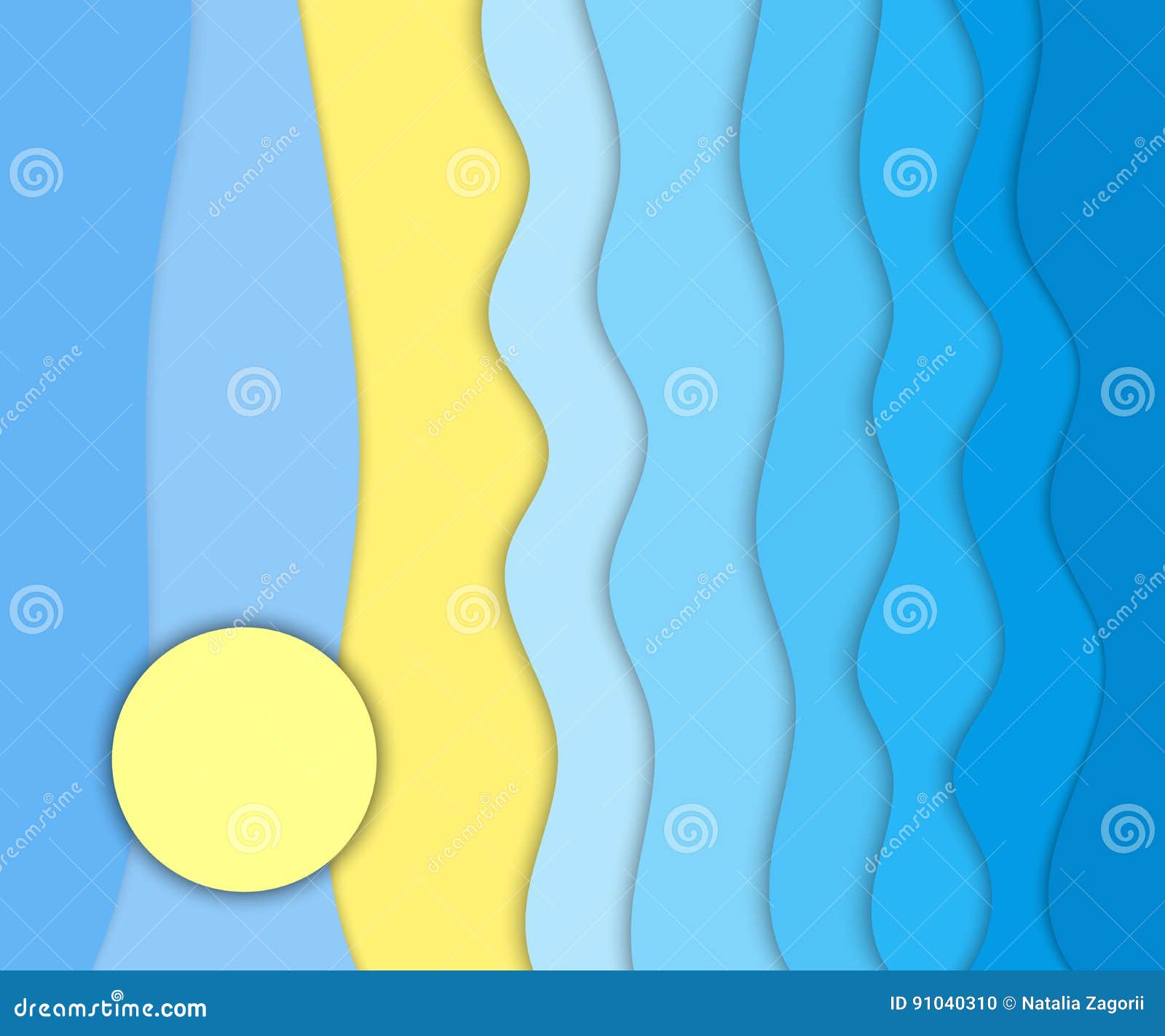 Material Design, Abstract Background with Different Levels Surfaces and ...