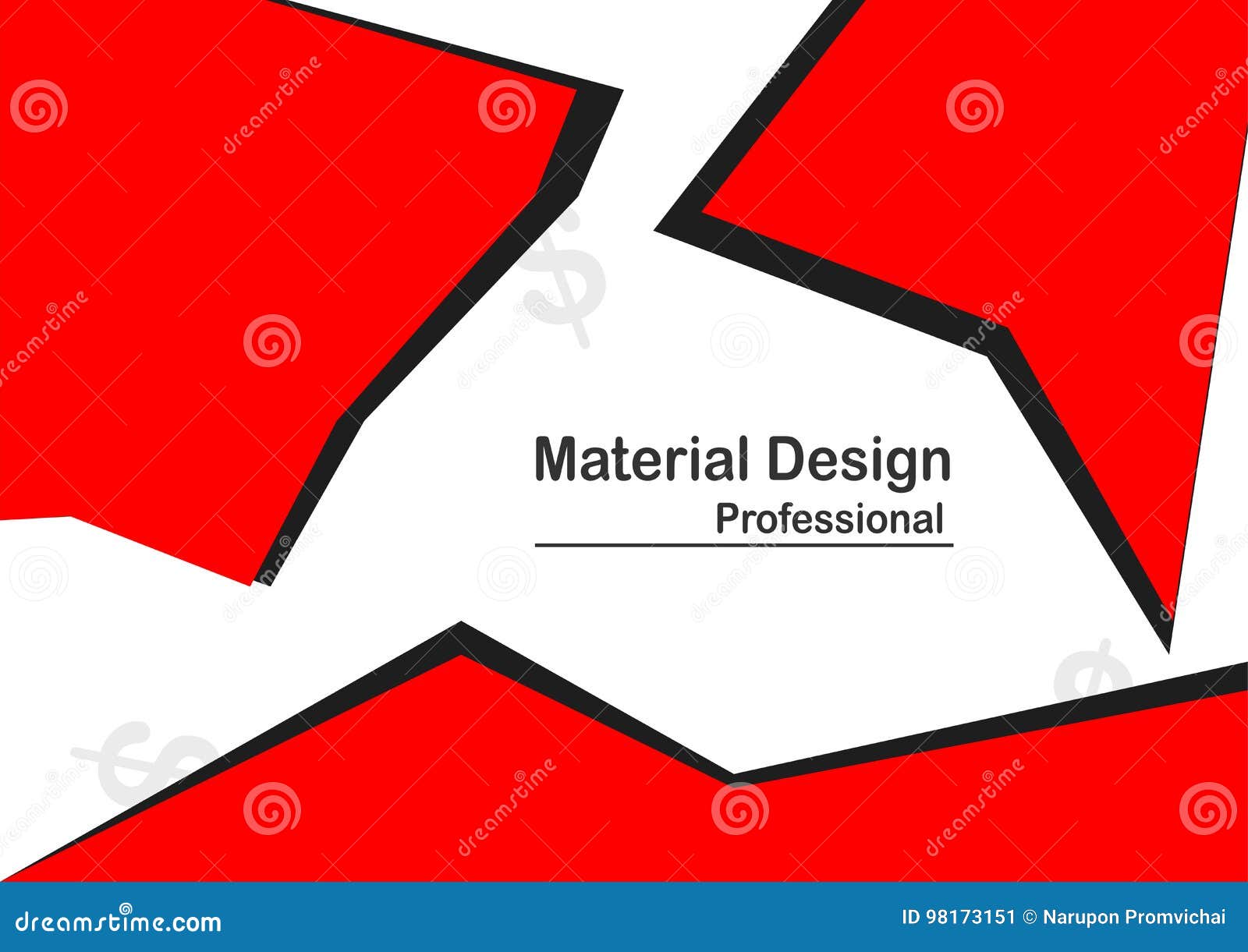 Material Design Background in Red Color. Stock Vector - Illustration of ...