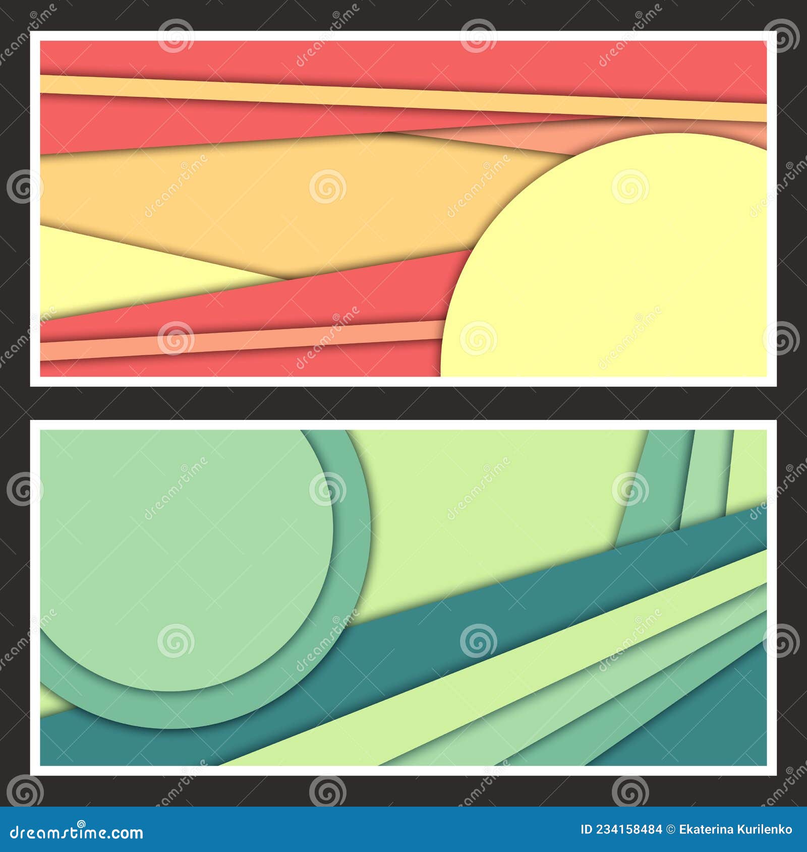 Material Design Background for User Interface Stock Vector ...