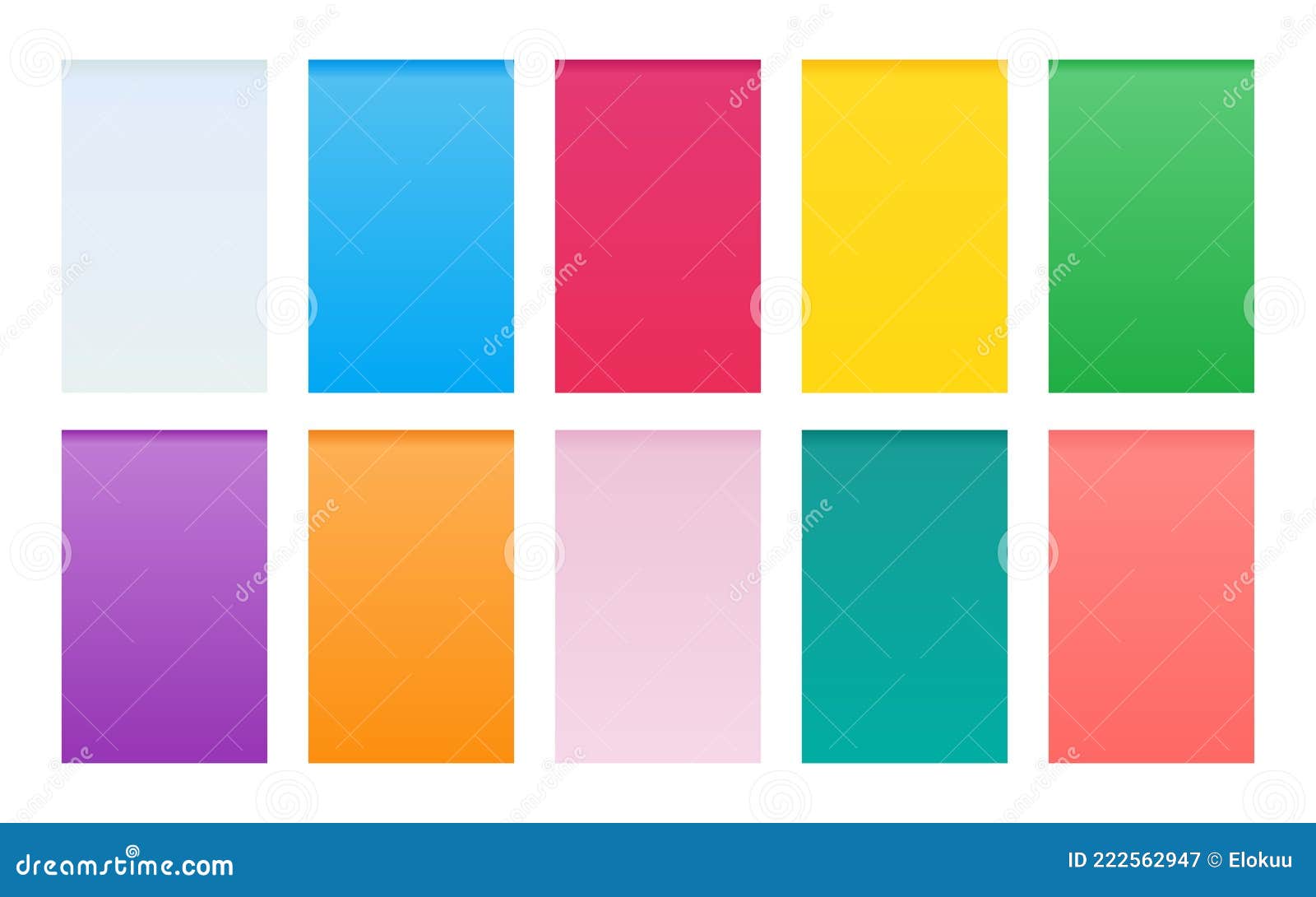 Material Design Gradient Background Vector Set Stock Vector ...