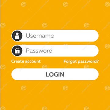Material Design UI, UX and GUI Layout with Login Screens. Stock ...