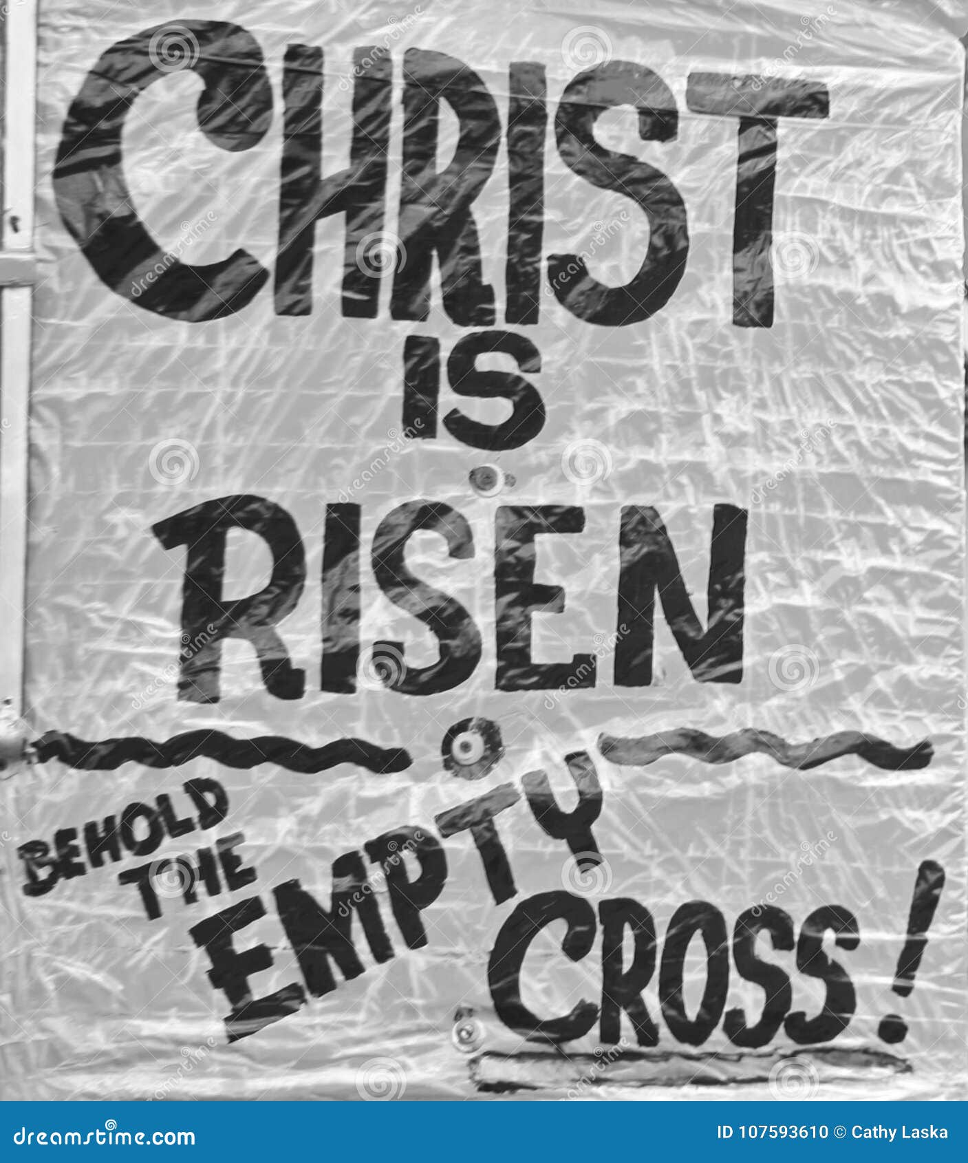 Material Easter Sign on Resurrection Stock Photo - Image of abstract ...