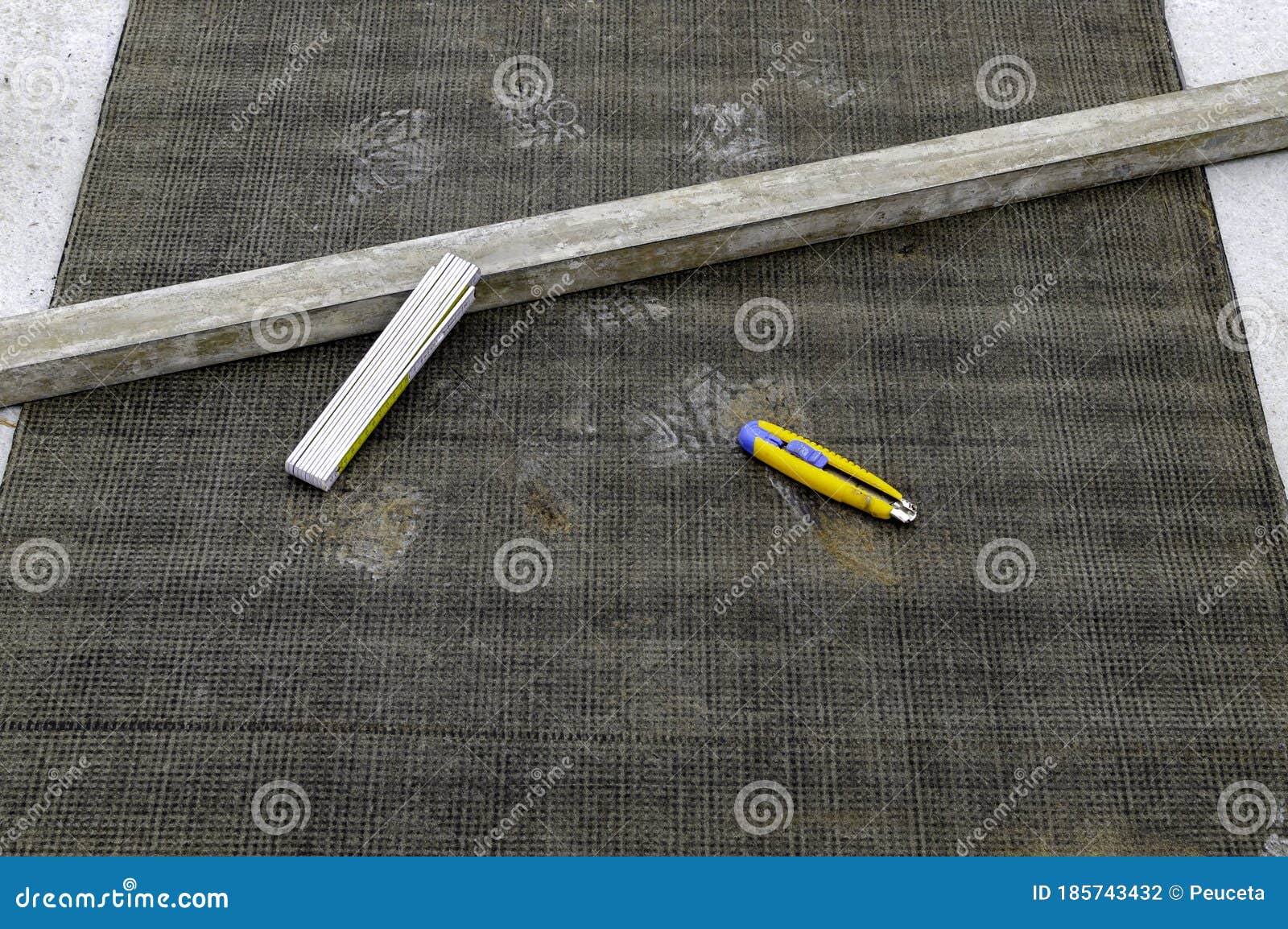 Material and Equipment for Waterproofing Roofs Stock Photo - Image of ...