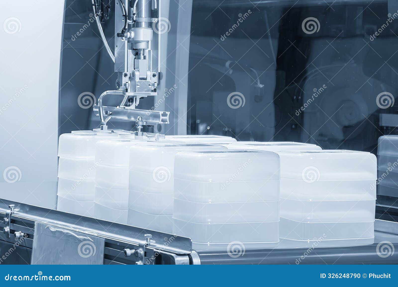 The Material Handling Process by Robotic System from Injection Machine ...