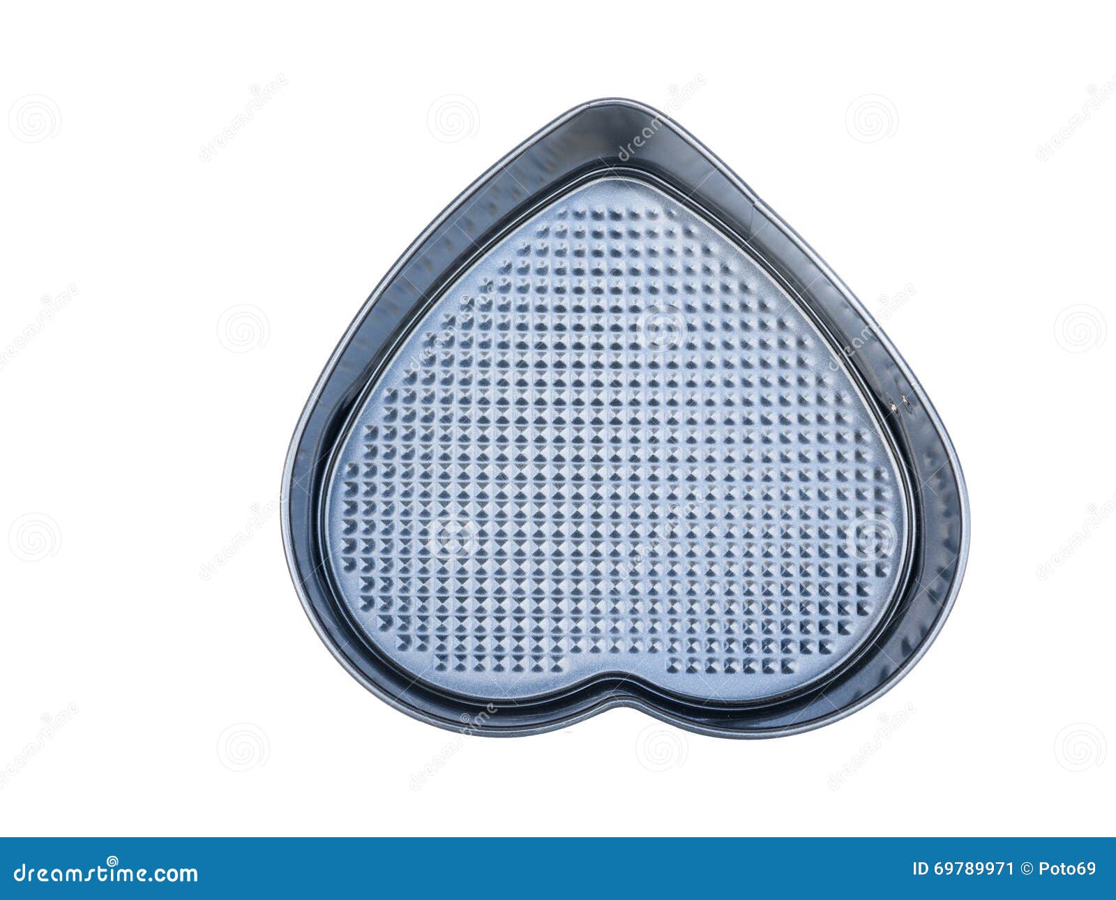 Material Heart-shaped Baking Loaf Pan Non-stick Coating. Isolate Stock ...