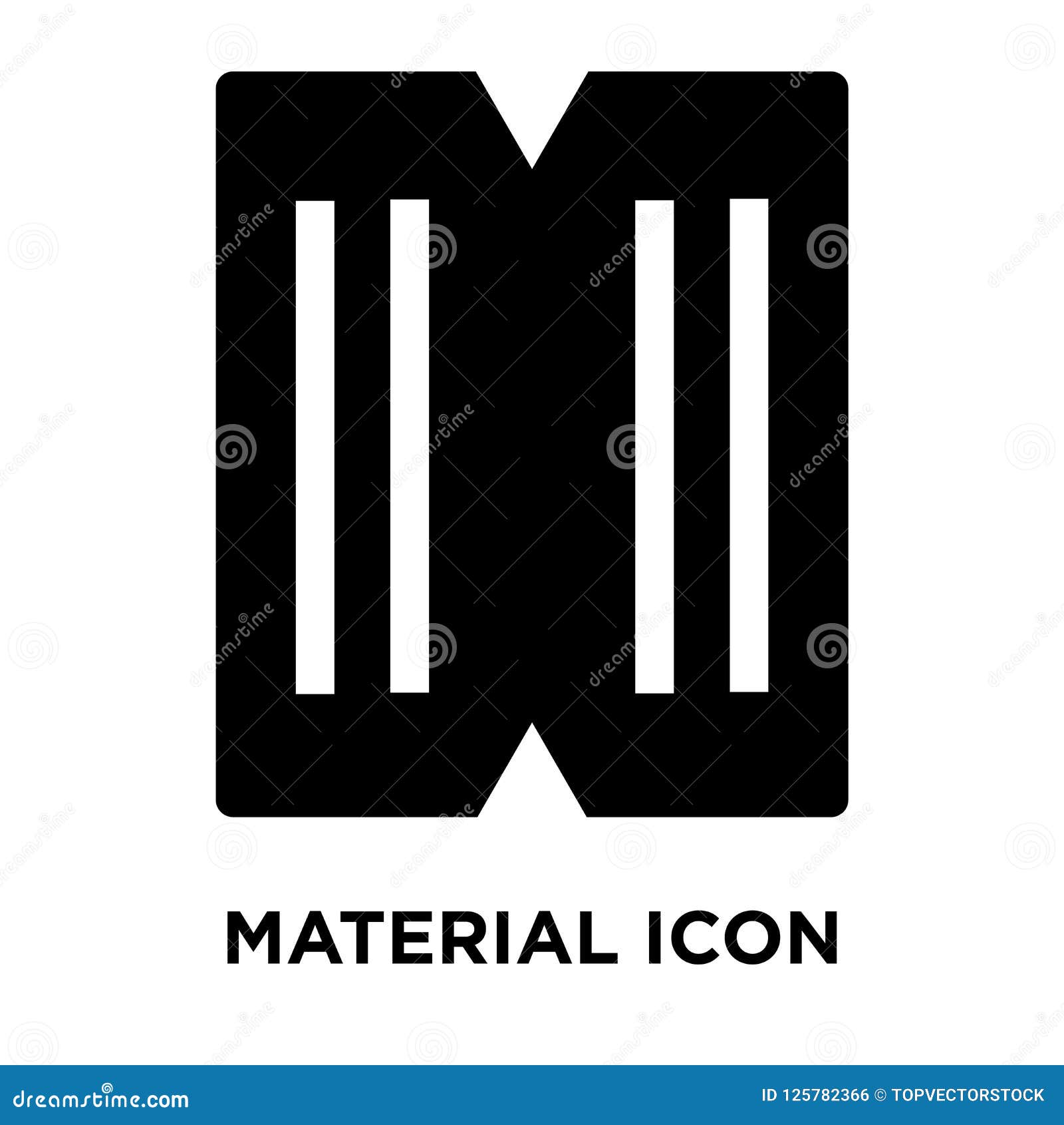 Material Icon Vector Isolated on White Background, Logo Concept Stock ...