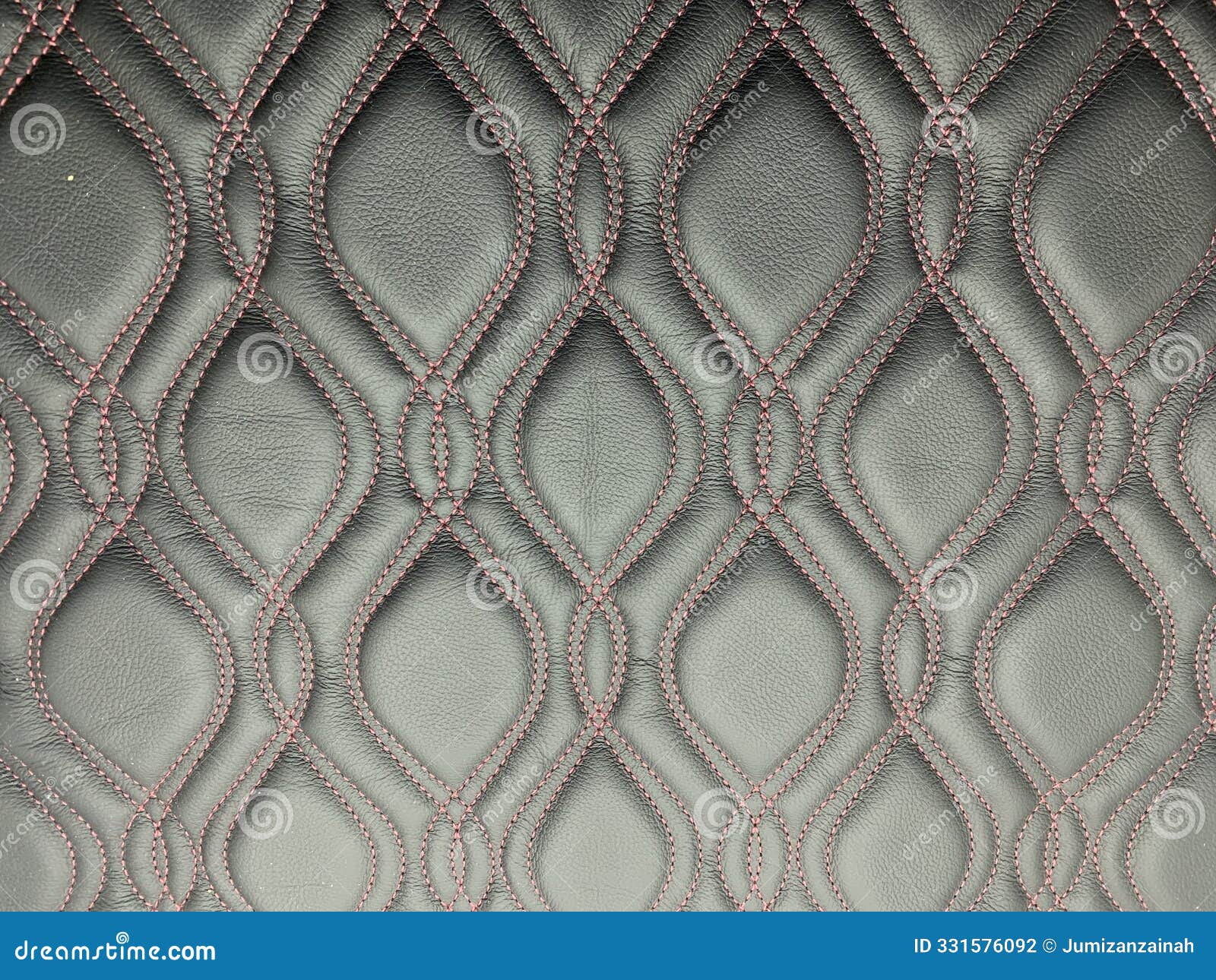 Material Leather Texture, Thread And Perforated Pattern Stock Photo ...