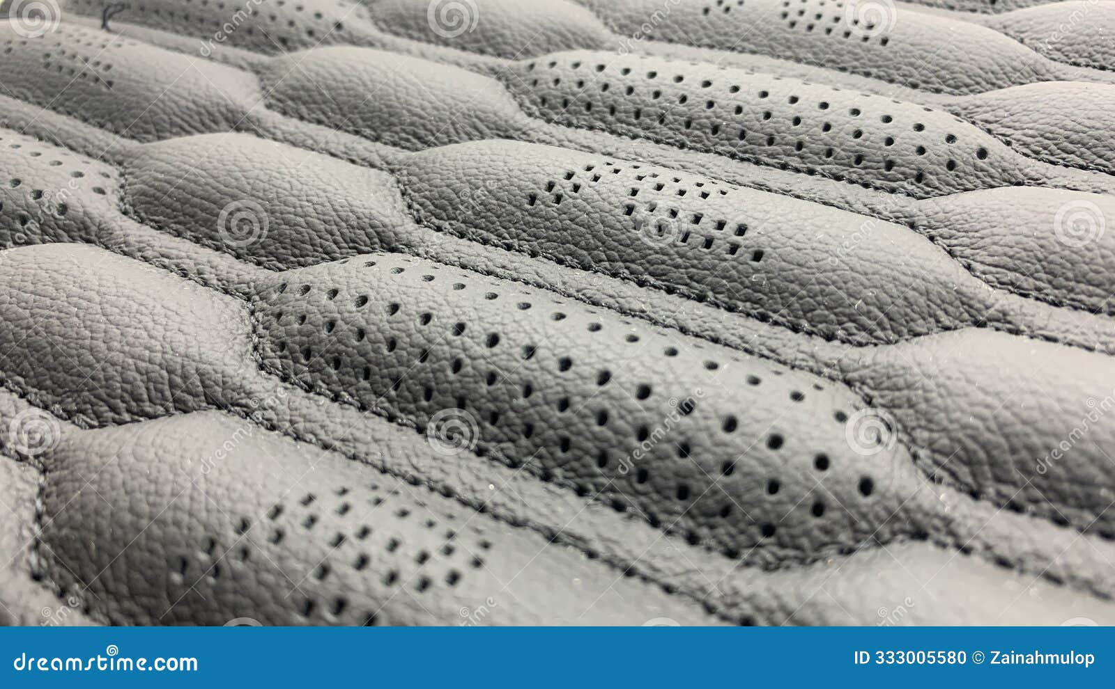 Material Leather Texture, Thread and Perforated Pattern Stock Photo ...