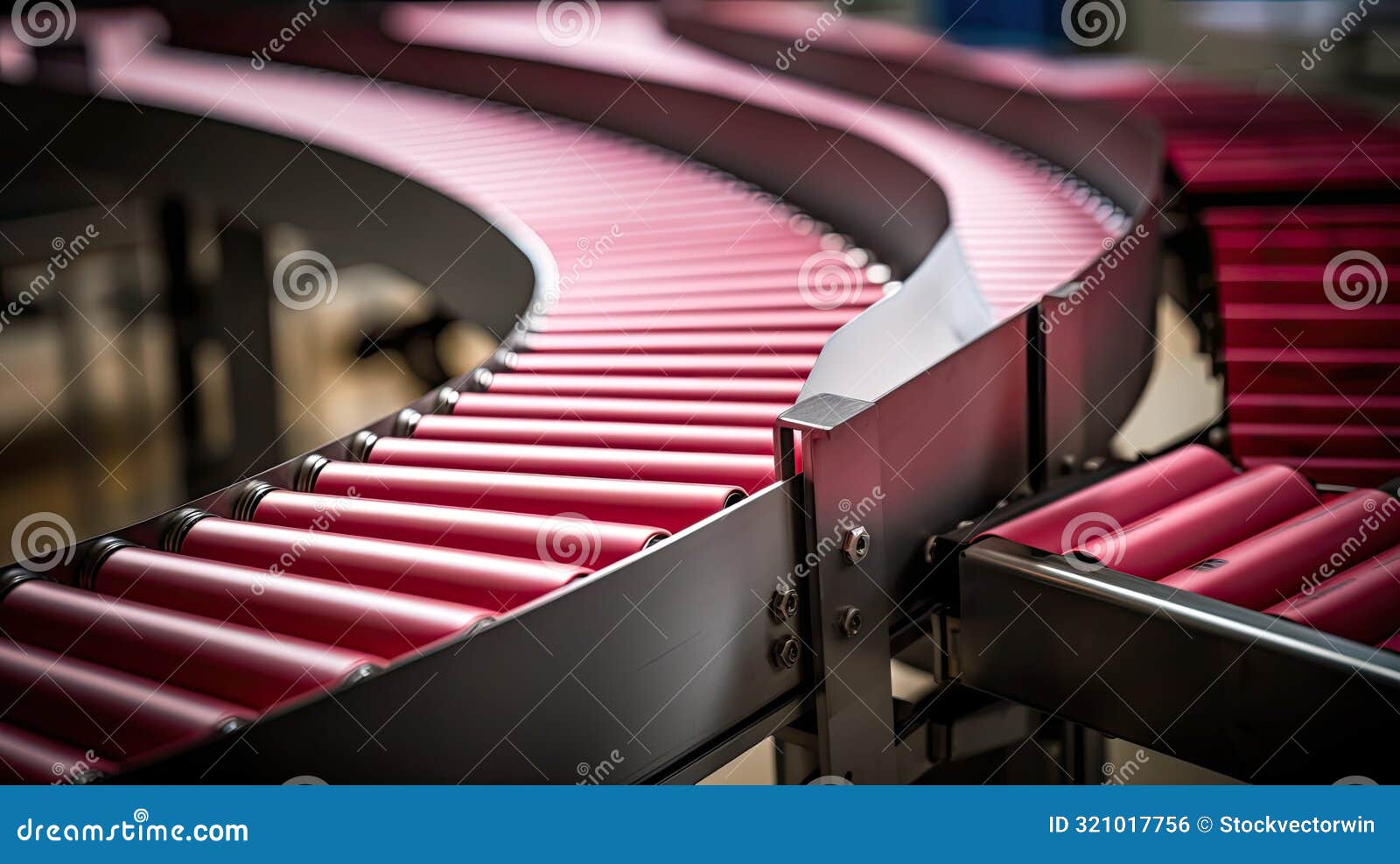 Material Parcel Conveyor Belt Stock Illustration - Illustration of ...