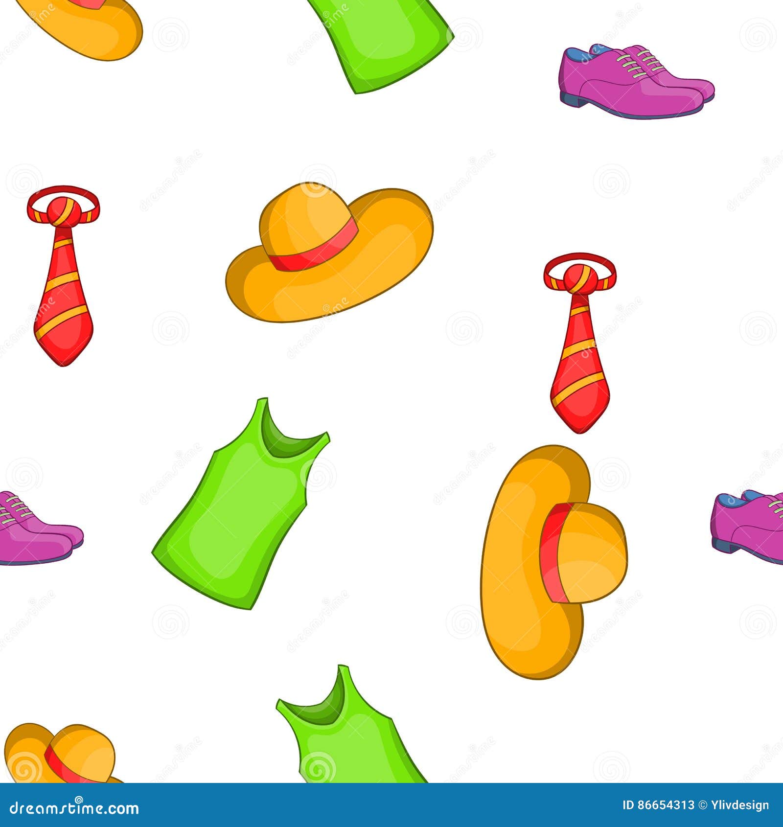 Material Pattern, Cartoon Style Stock Vector - Illustration of repeat ...