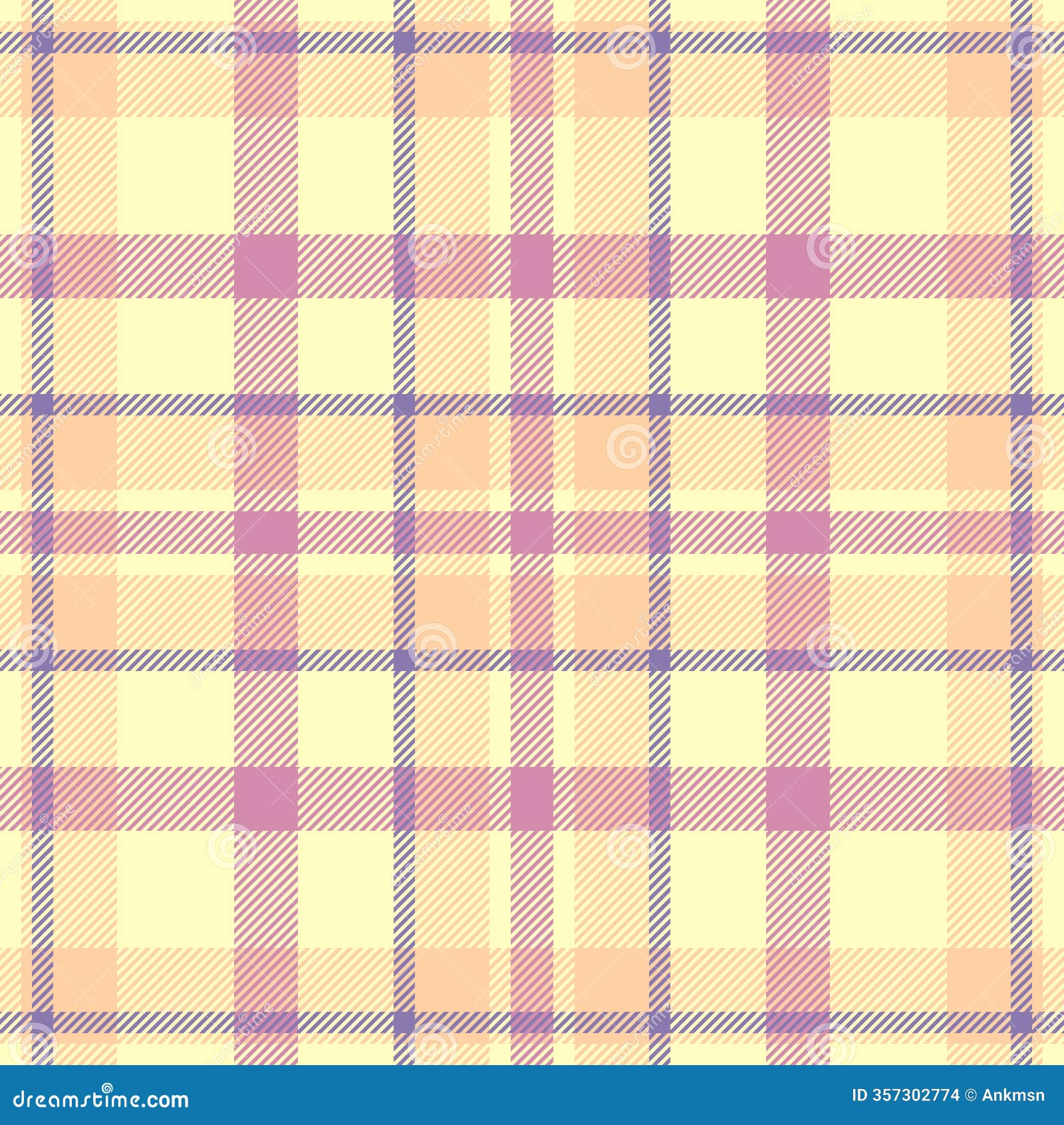 Material Pattern Plaid Check, 70s Vector Seamless Texture. Long Textile ...