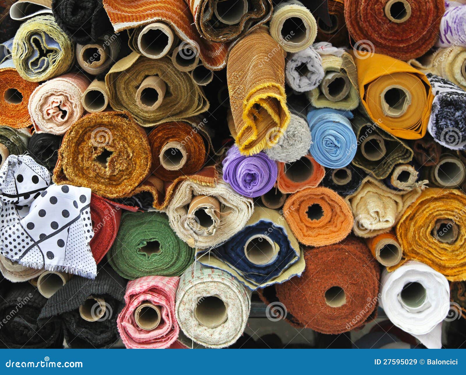 Material rolls stock image. Image of warehouse, velvet - 27595029