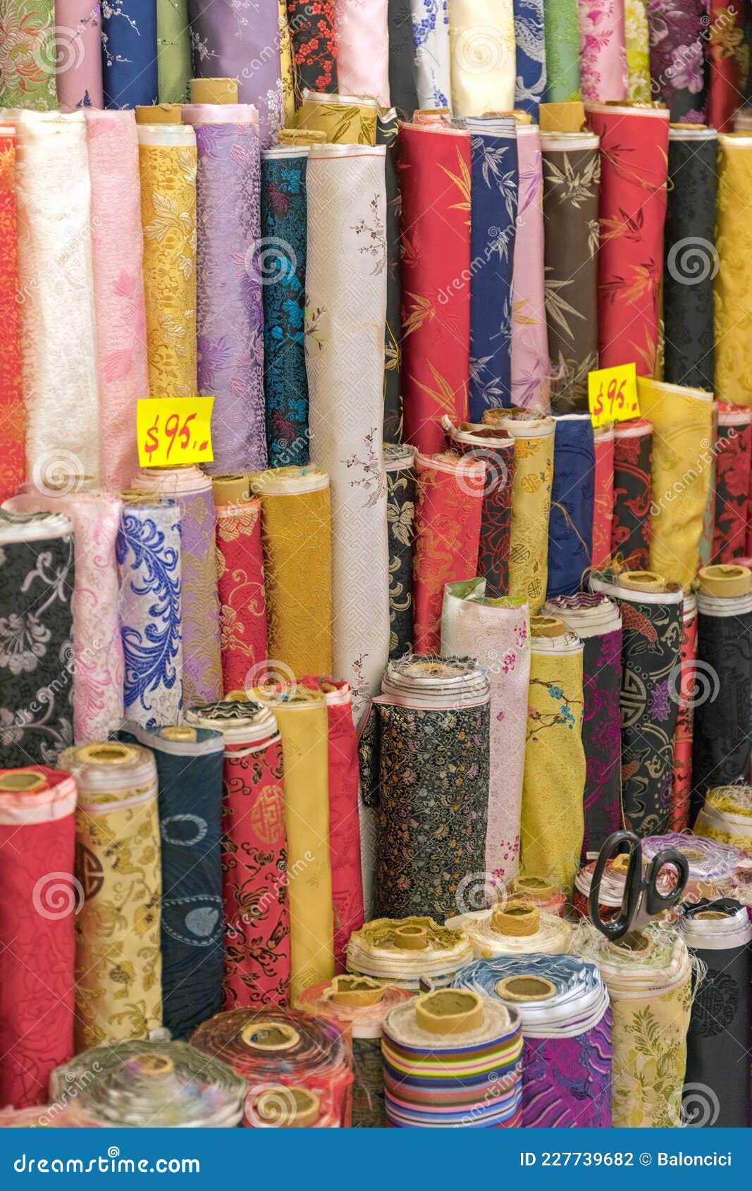 Material Rolls Textile stock photo. Image of rolls, colour - 227739682