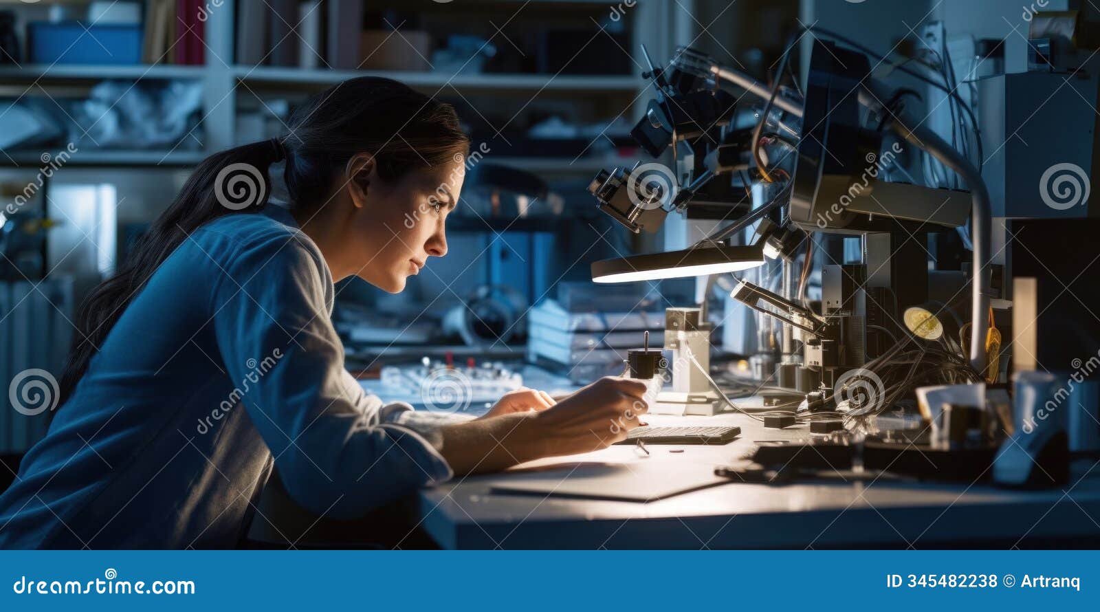 Material Science Research in Laboratory Stock Illustration ...