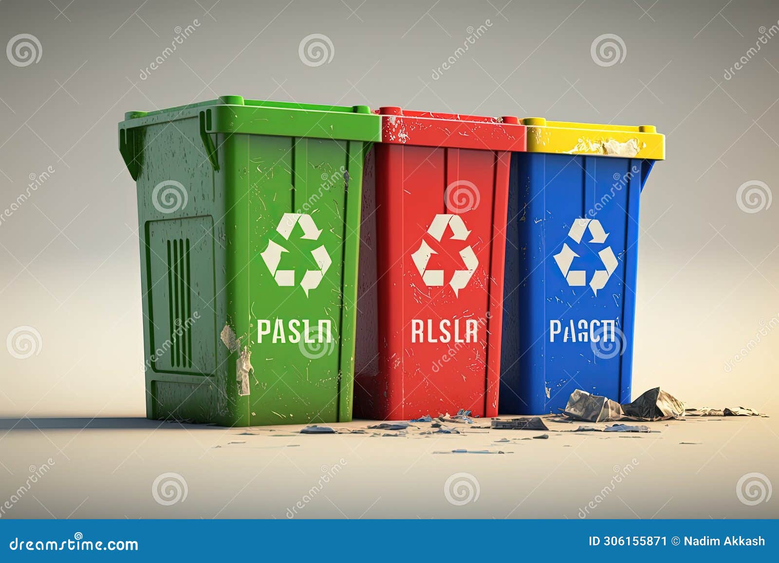 Material Sort Recycling Sign Bin Recycle Stock Illustration ...