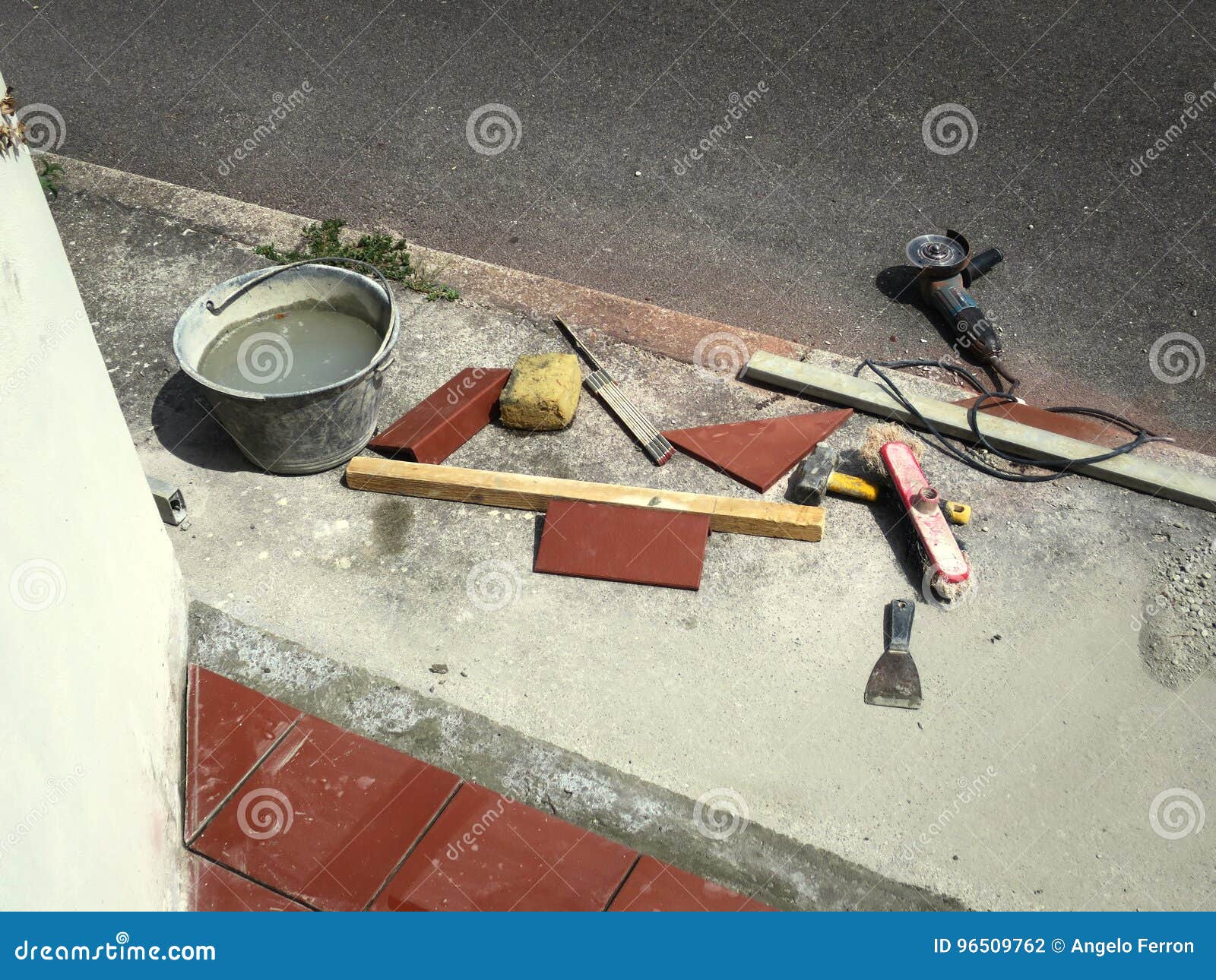 Material and Tools for Work in the Building Stock Photo - Image of ...