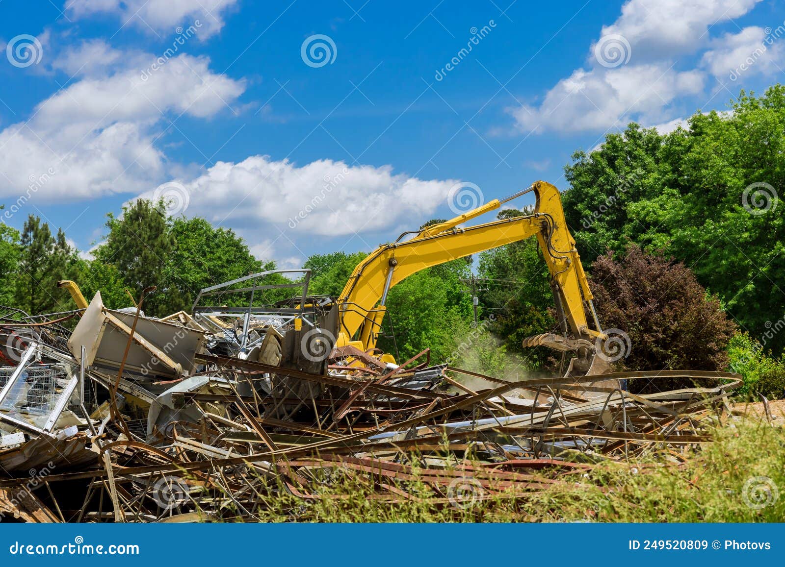 Material Waste after Building Destruction Demolition of Office Stock ...