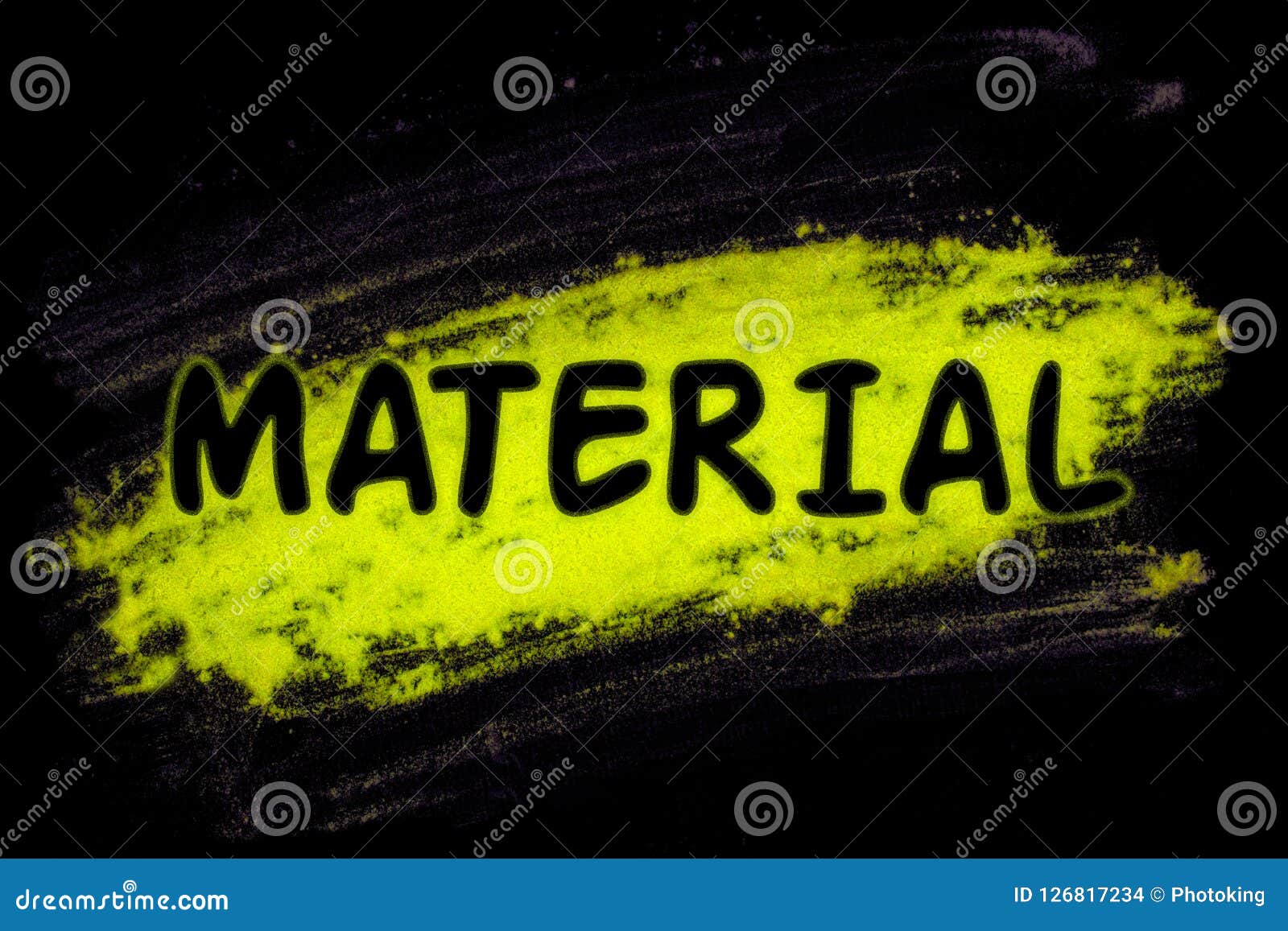 Material Word with Glow Powder Stock Illustration - Illustration of ...