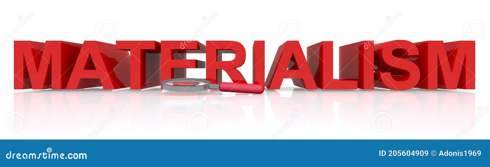 Materialism on white stock illustration. Illustration of modern - 205604909