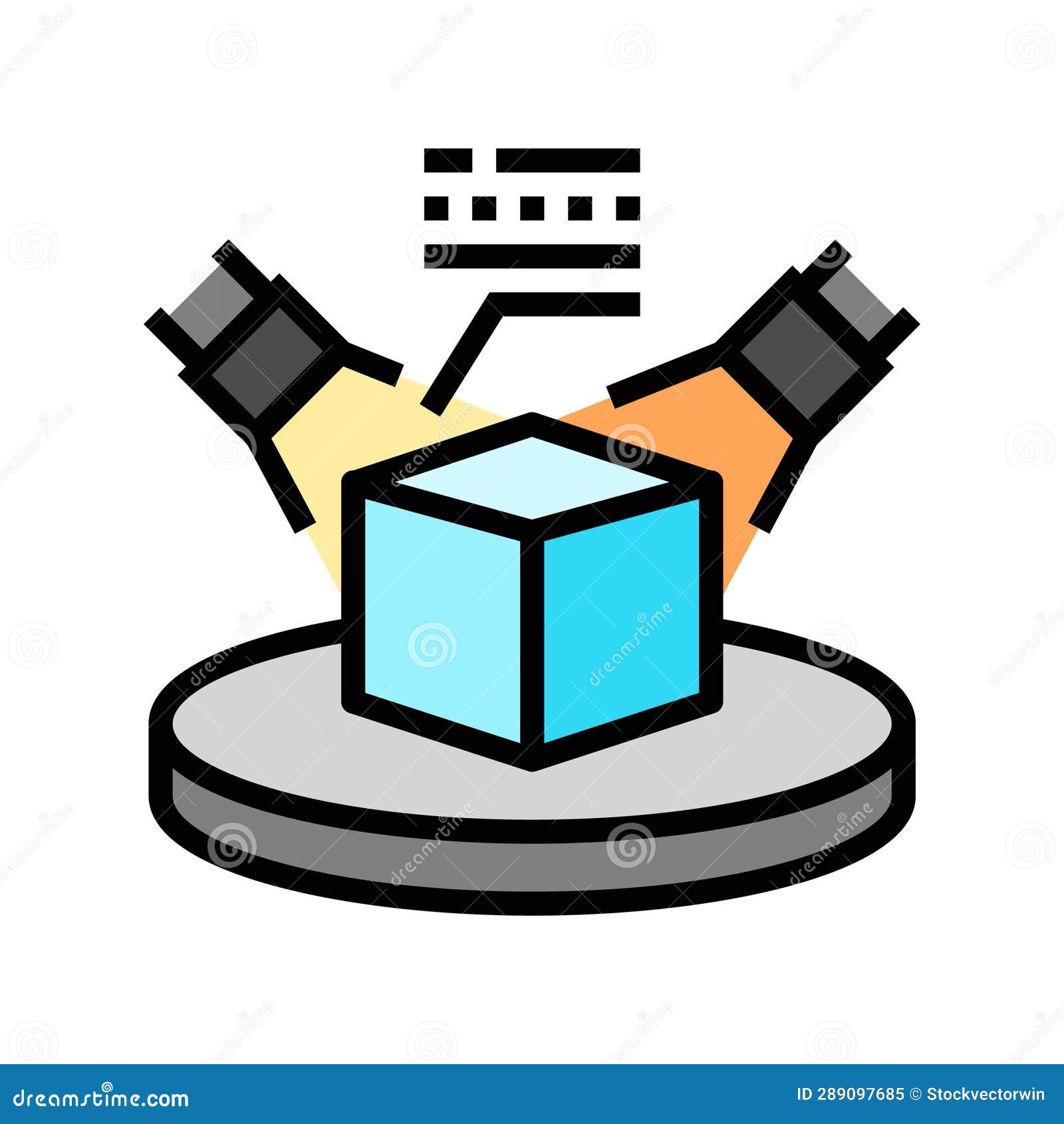 Materials Characterization Engineering Color Icon Vector Illustration ...