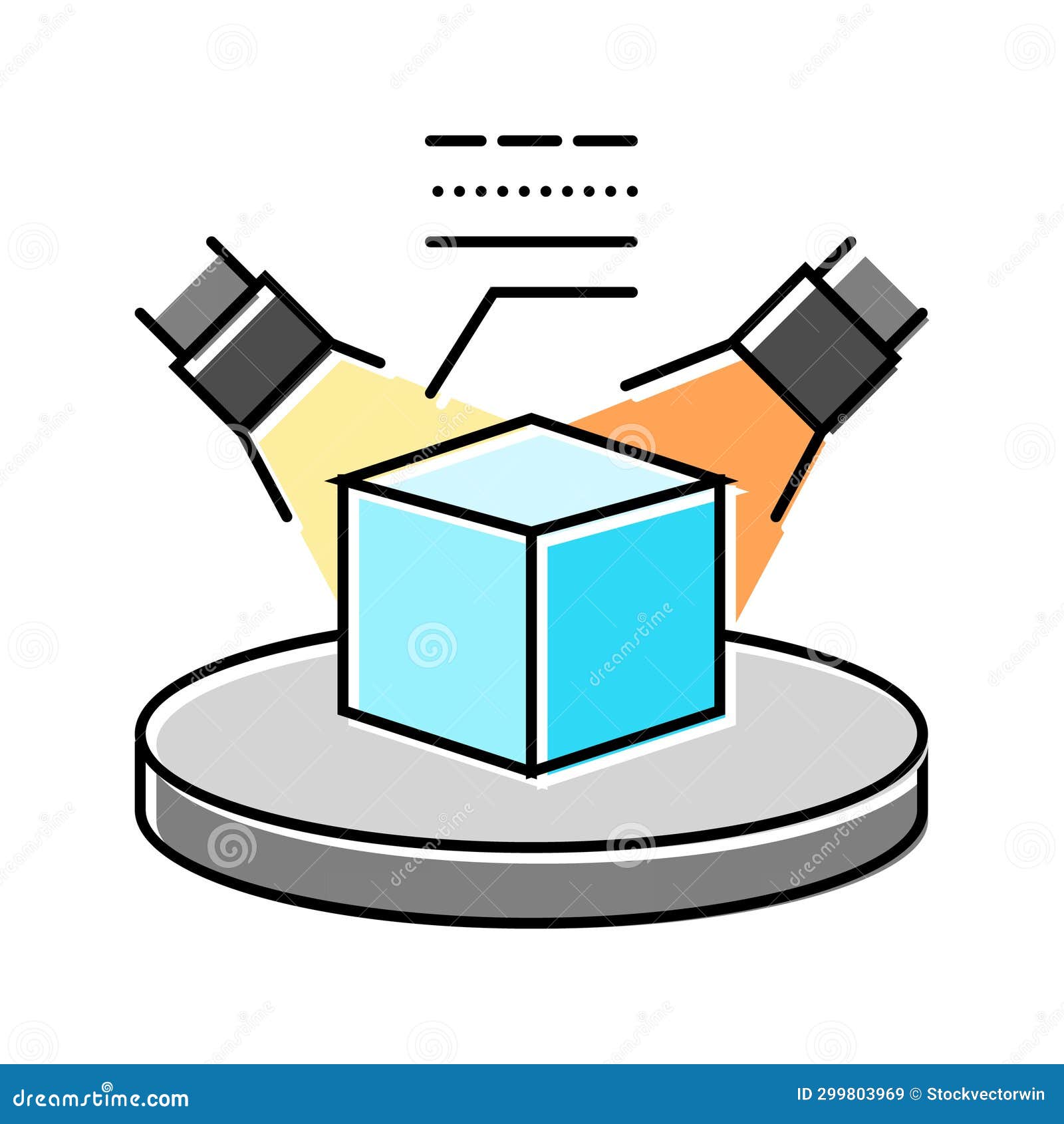 Materials Characterization Engineering Color Icon Vector Illustration ...