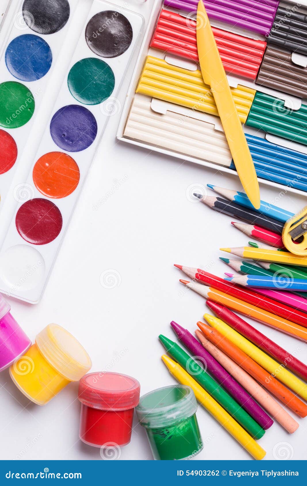 Materials for Children S Creativity Stock Photo - Image of group ...