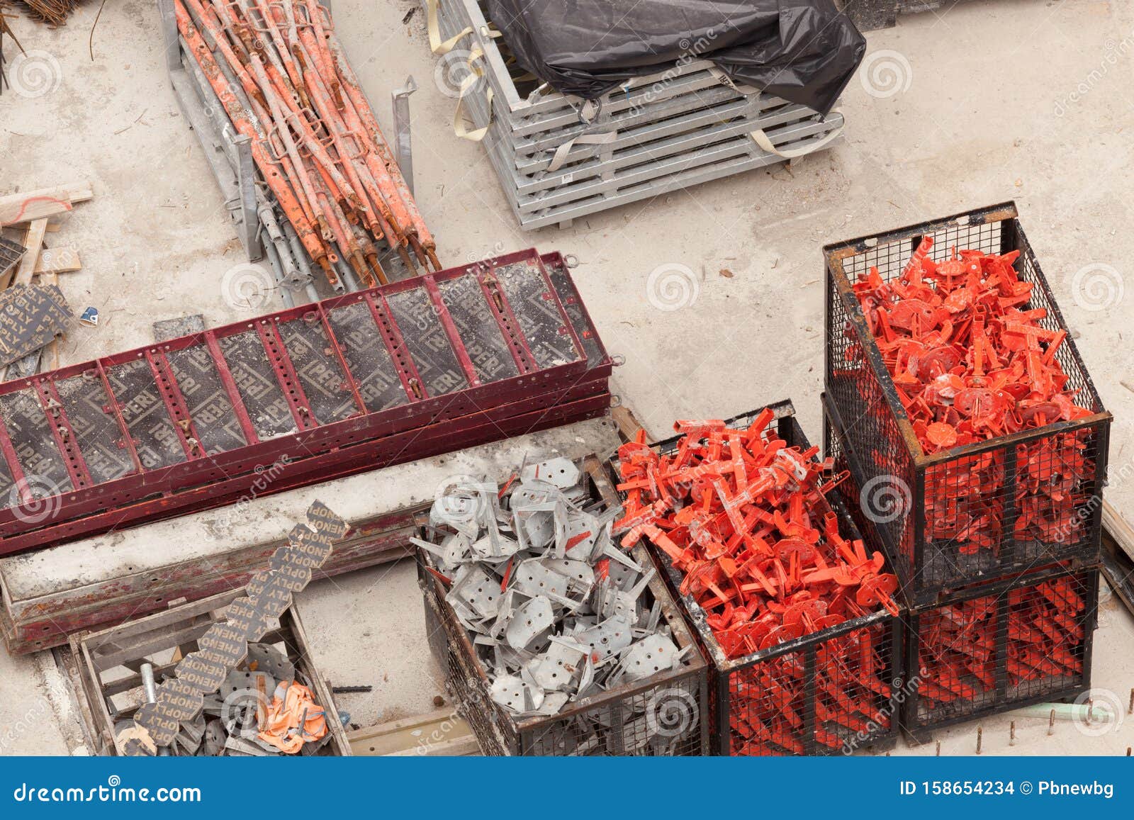 Tools on the Construction Site Stock Photo - Image of business, tool ...