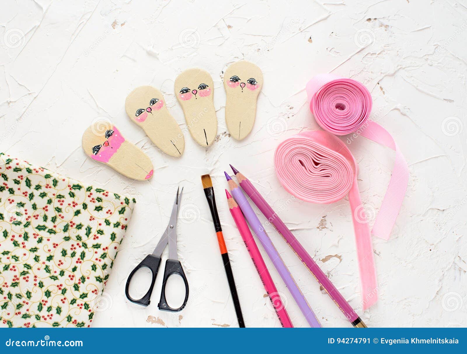 Materials for Creativity and Hobbies Stock Image - Image of bright ...