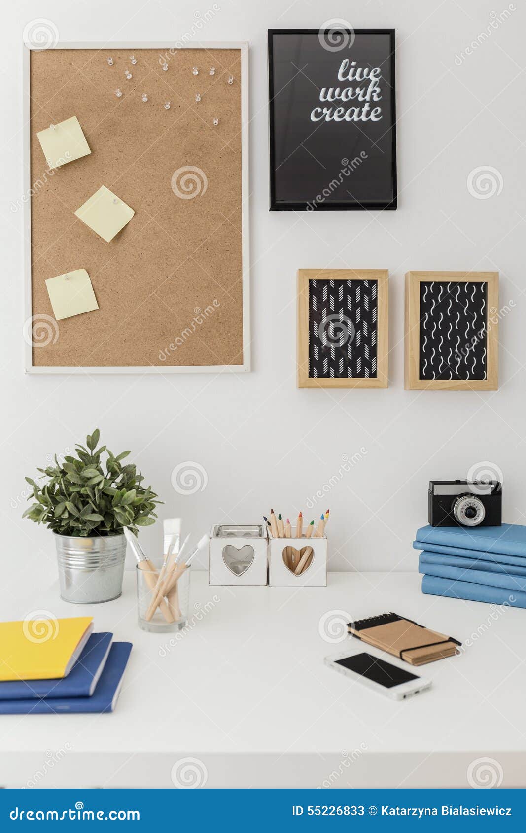 Materials on desk stock image. Image of notebook, idea - 55226833