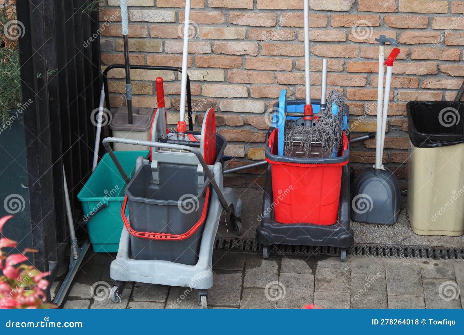 Materials for Doing Housework and House Cleaning. Stock Photo - Image ...